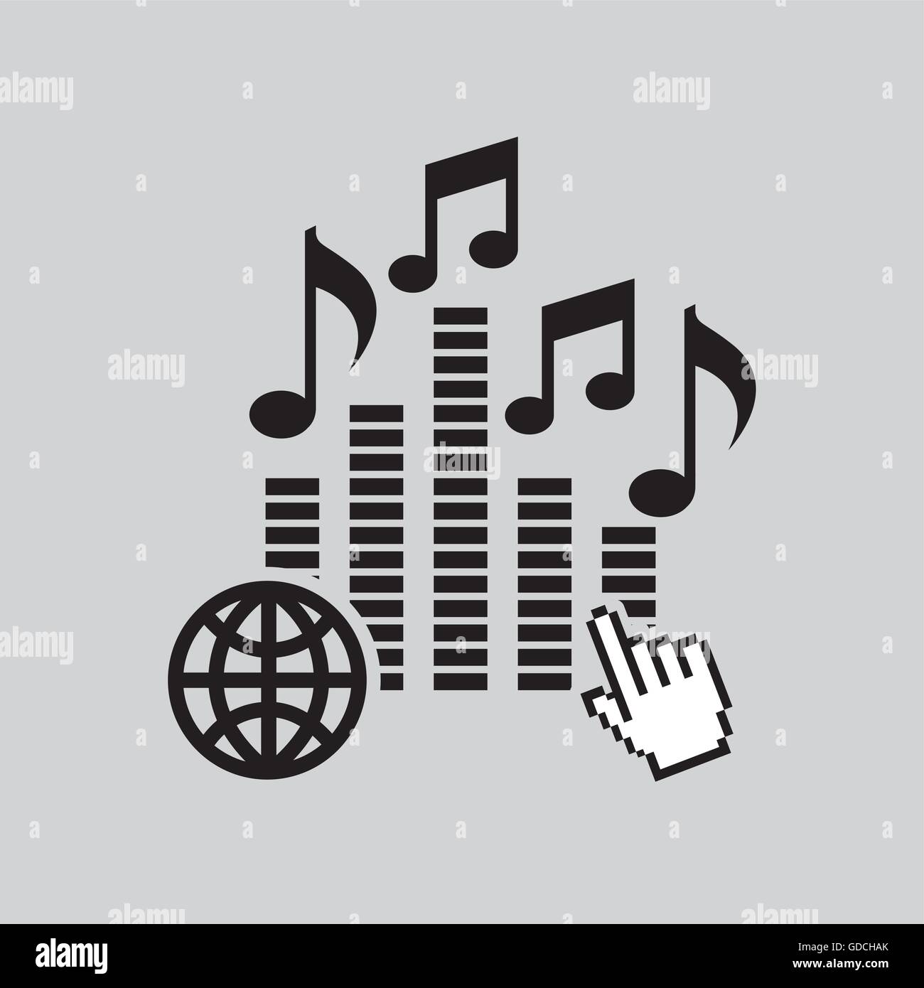 music app icon Stock Vector Image & Art - Alamy