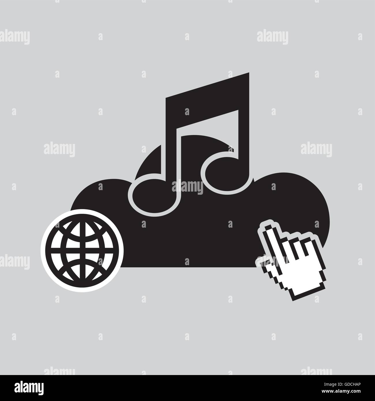 music app icon Stock Vector Image & Art - Alamy