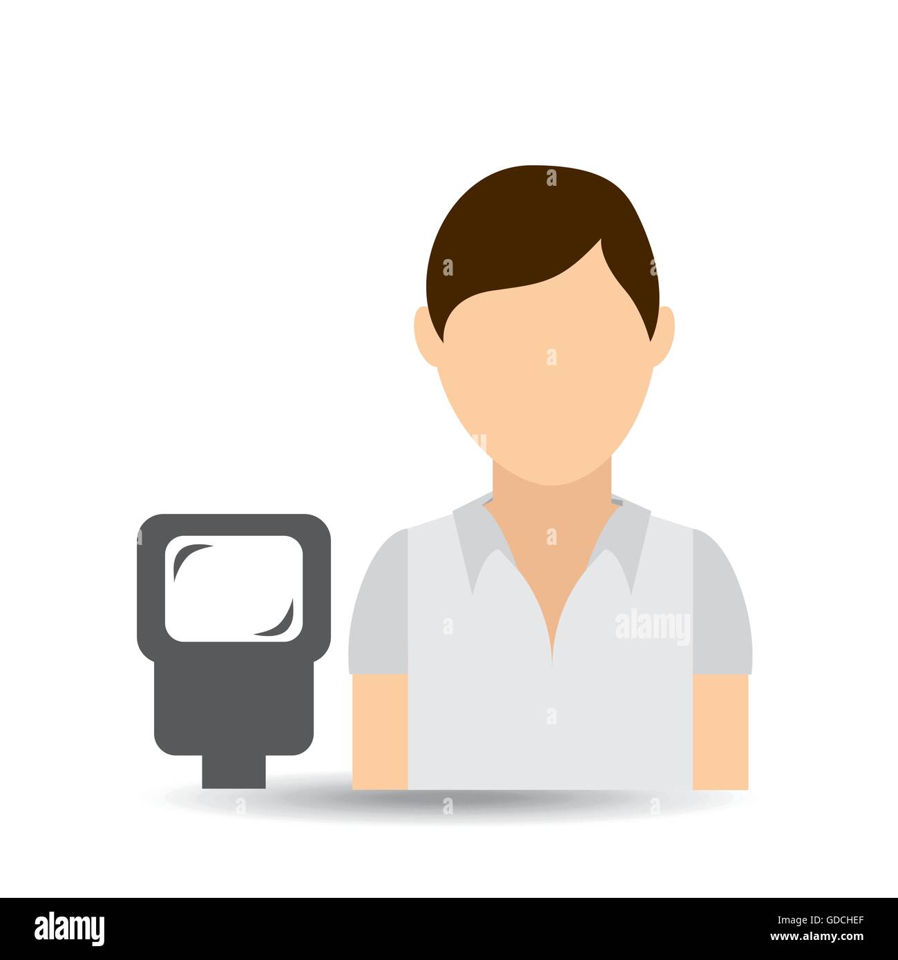 man with icon Stock Vector Image & Art - Alamy