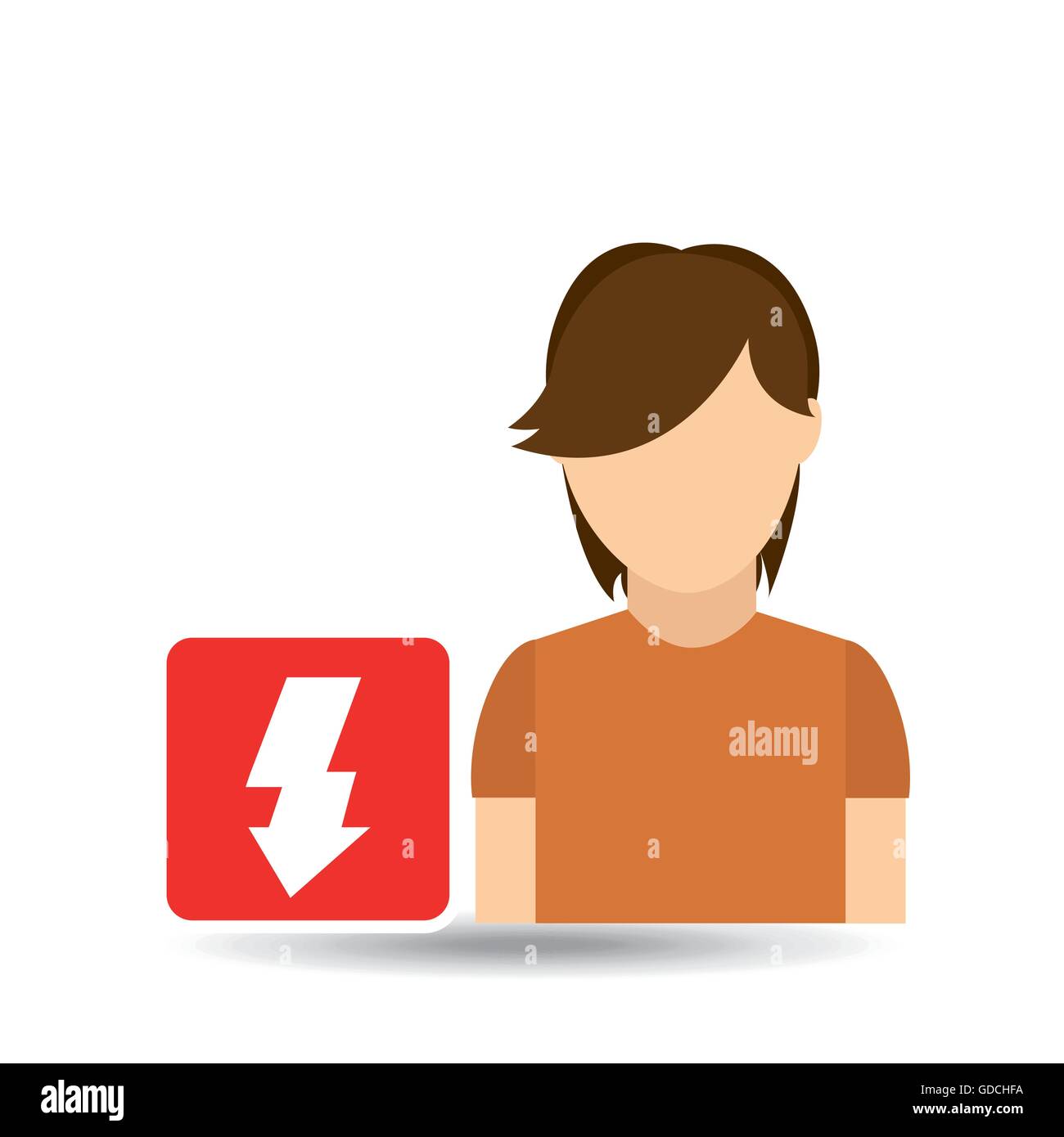 man with icon Stock Vector Image & Art - Alamy