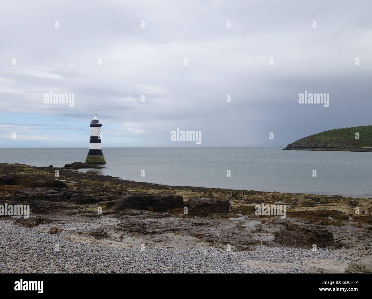 The old lighthouse on Anglesey, Wales Stock Photo - Alamy