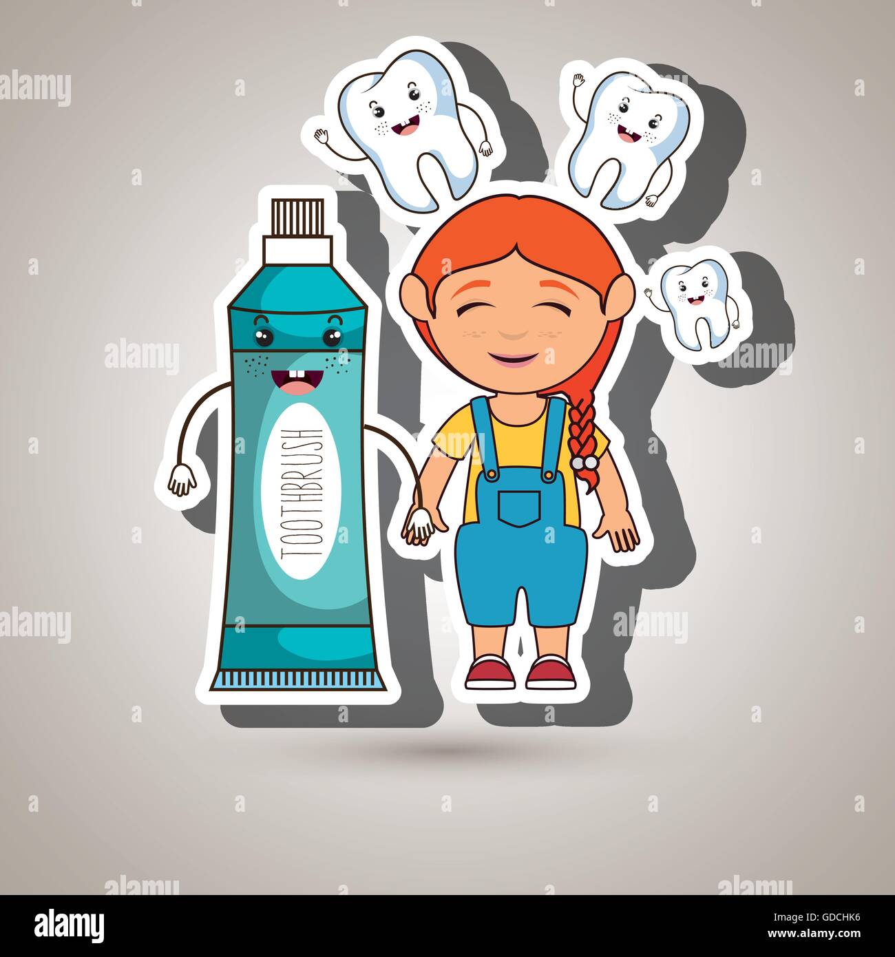Girls teeth Stock Vector Images - Alamy