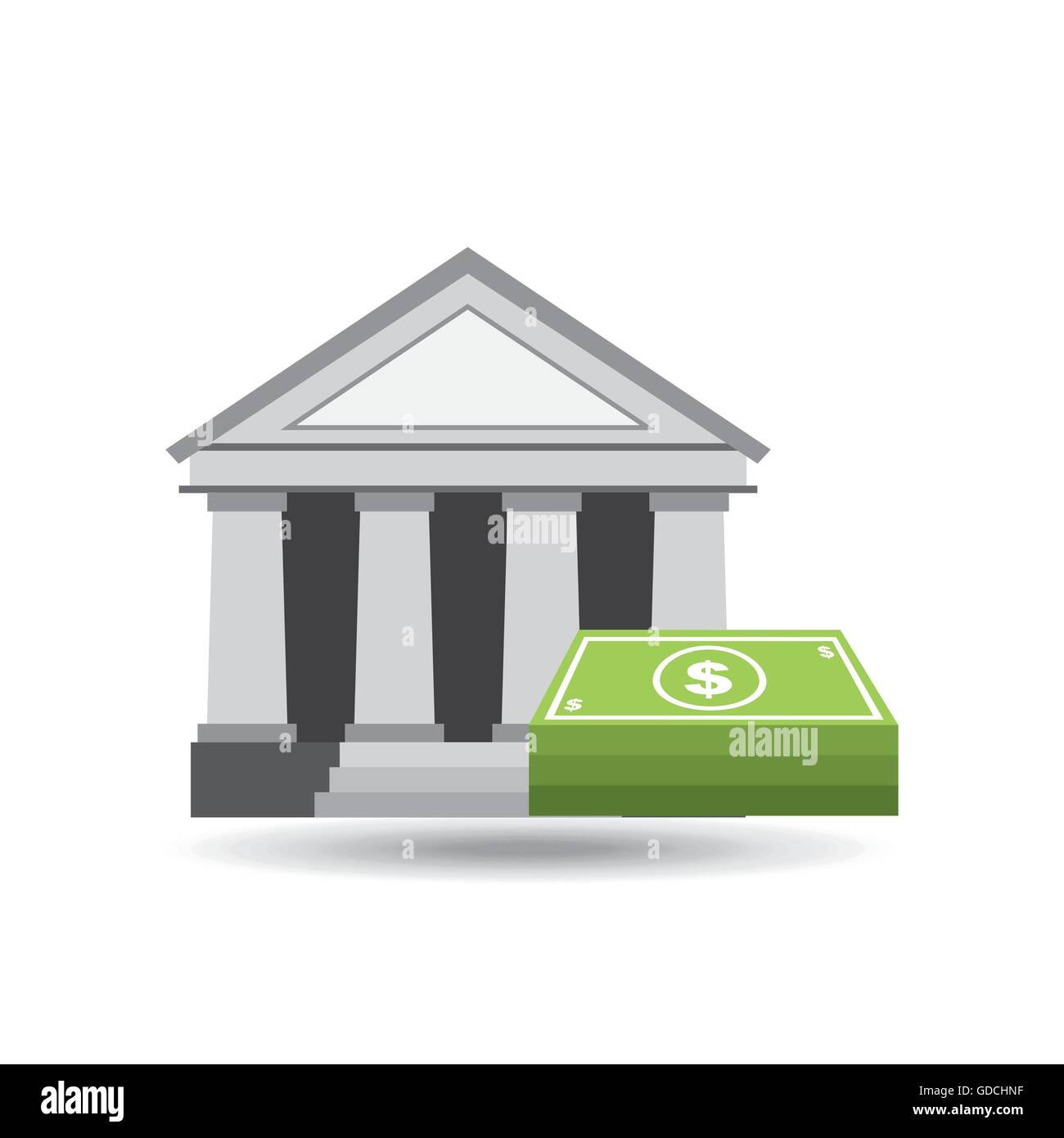 bank building icon Stock Vector Image & Art - Alamy