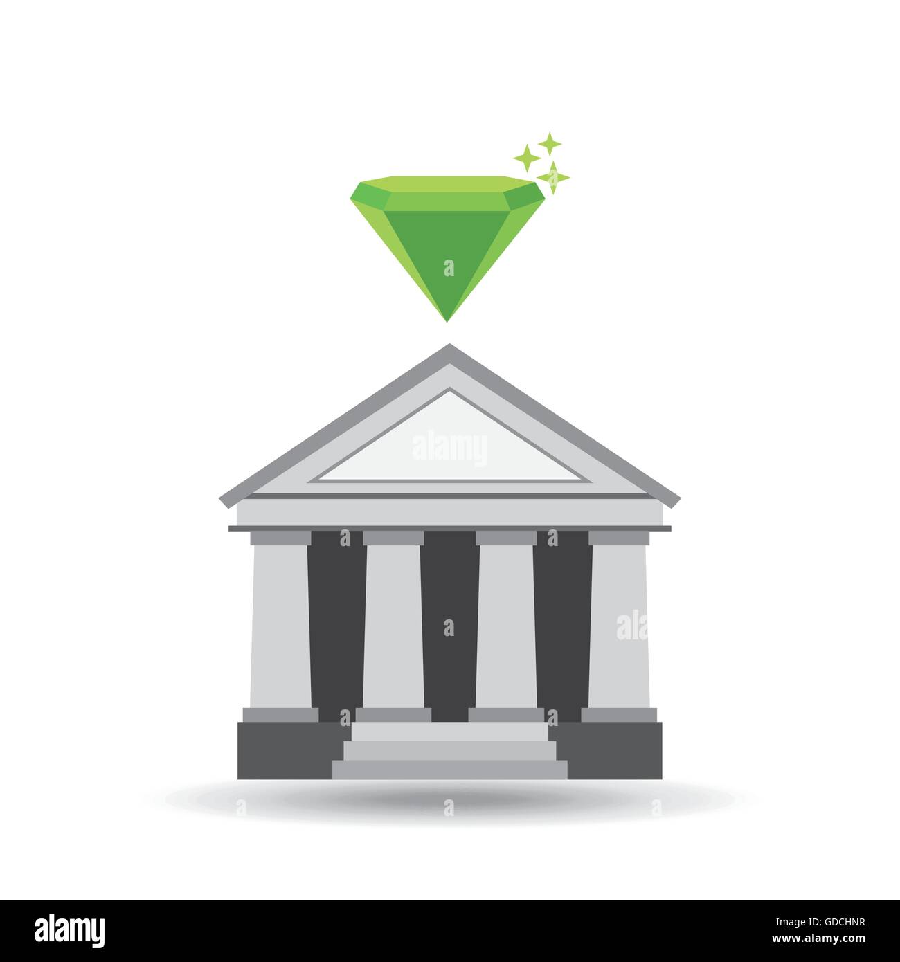 bank building icon Stock Vector Image & Art - Alamy