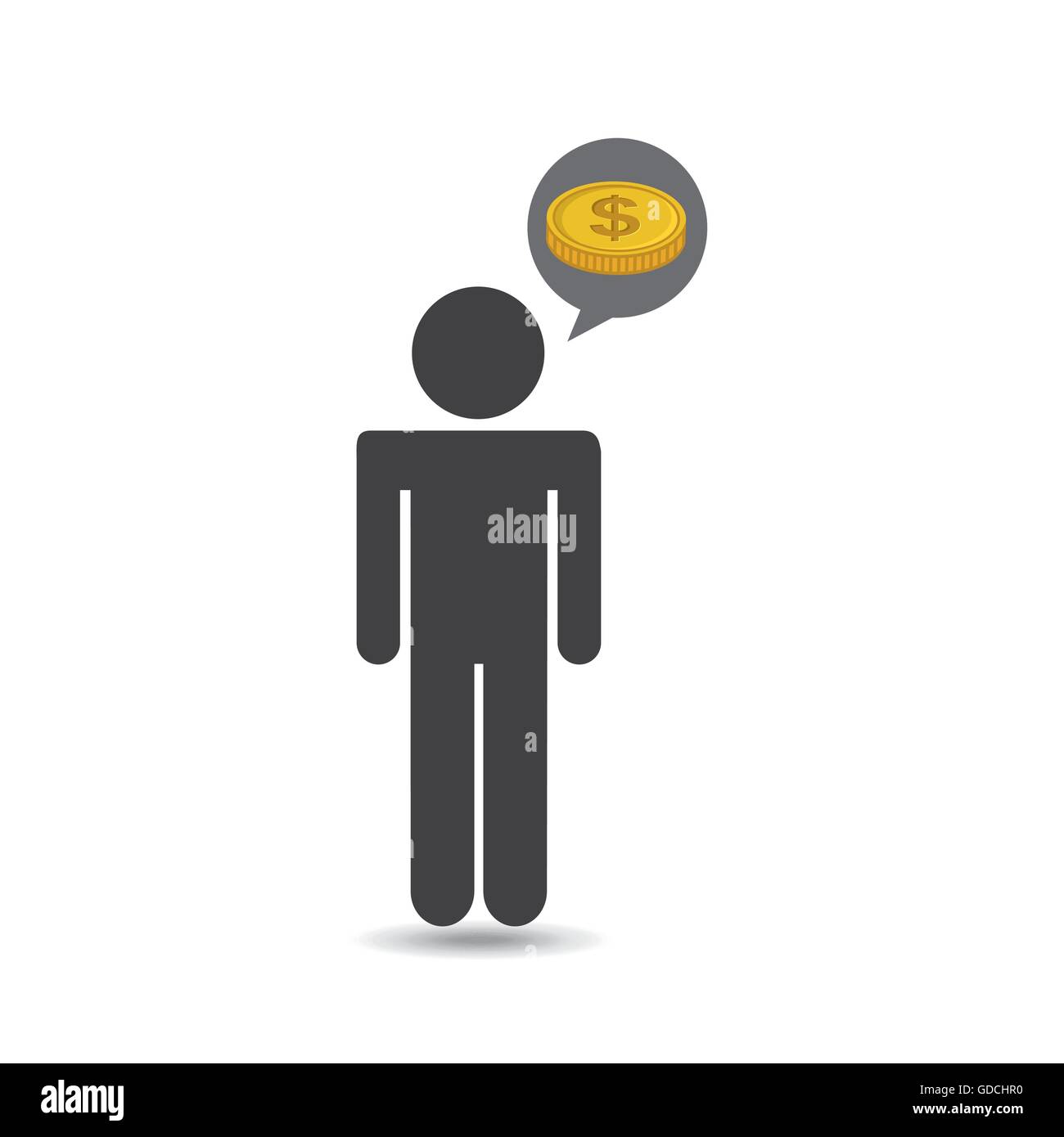 Man thinking how design of building Cut Out Stock Images & Pictures - Alamy