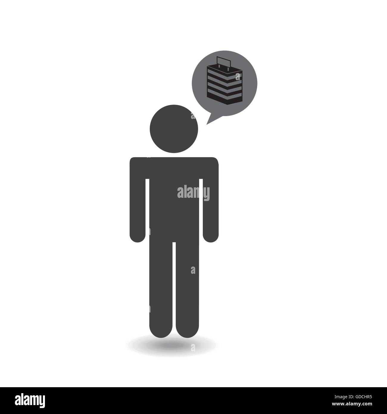 man thinking icon Stock Vector Image & Art - Alamy