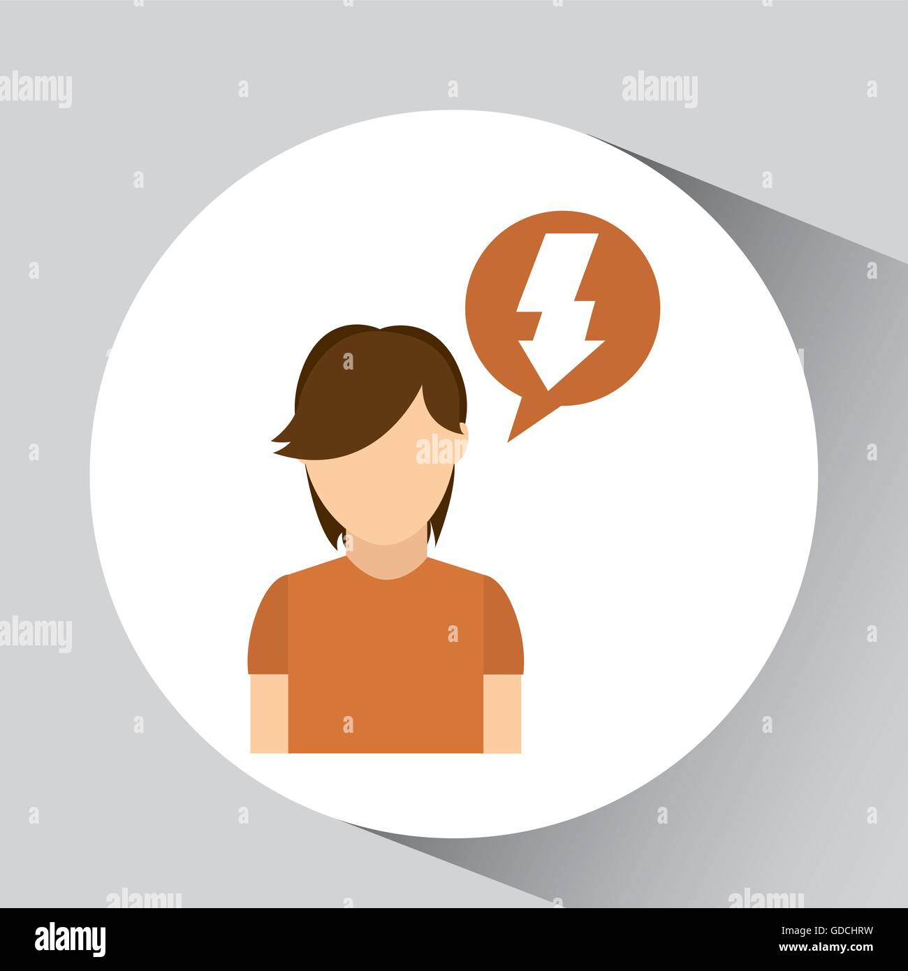 man with icon Stock Vector Image & Art - Alamy