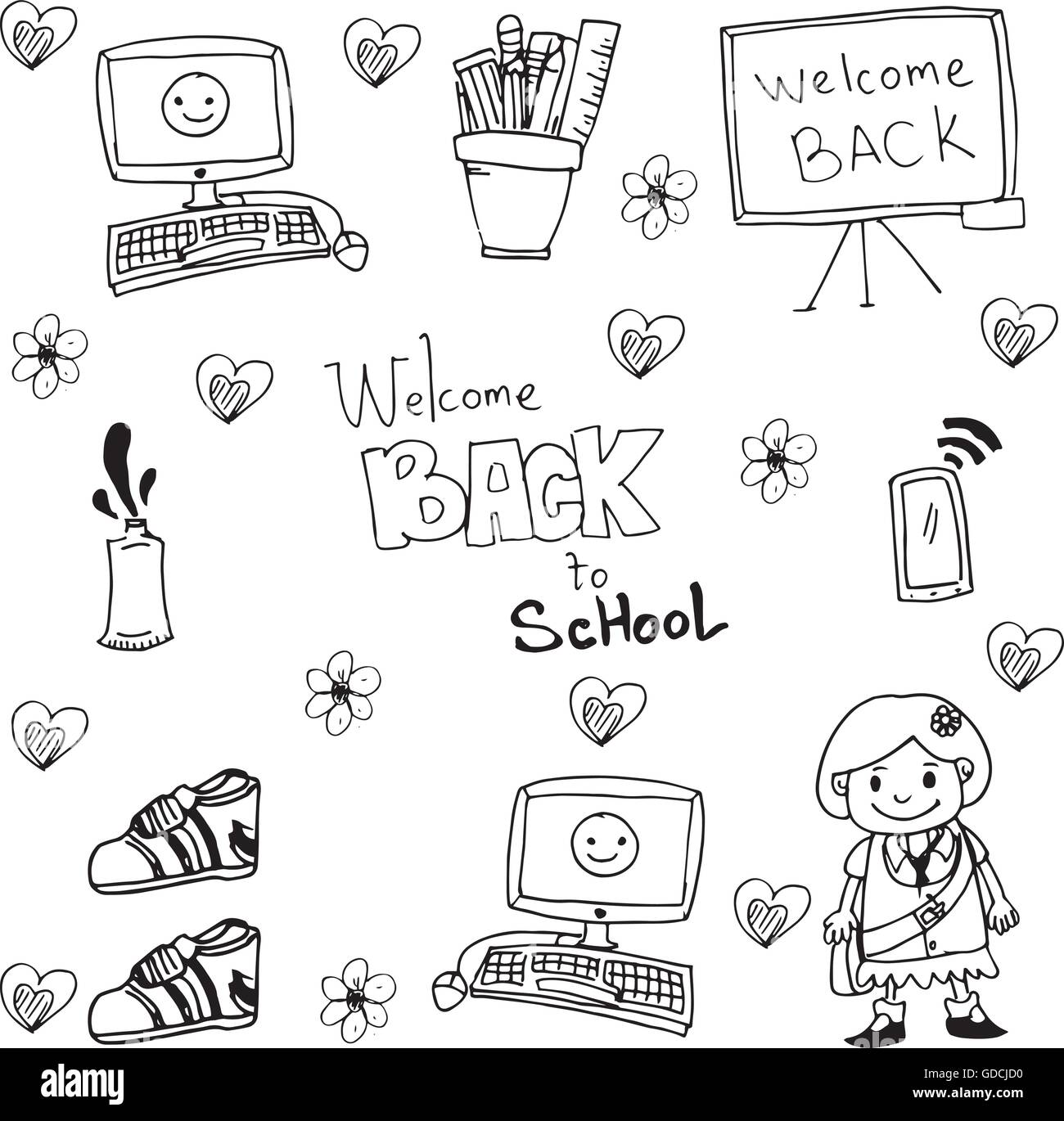 Kids teacher in school Black and White Stock Photos & Images - Alamy