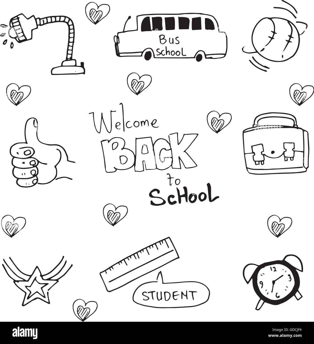 Hand drawn ruler in Stock Vector Images - Alamy