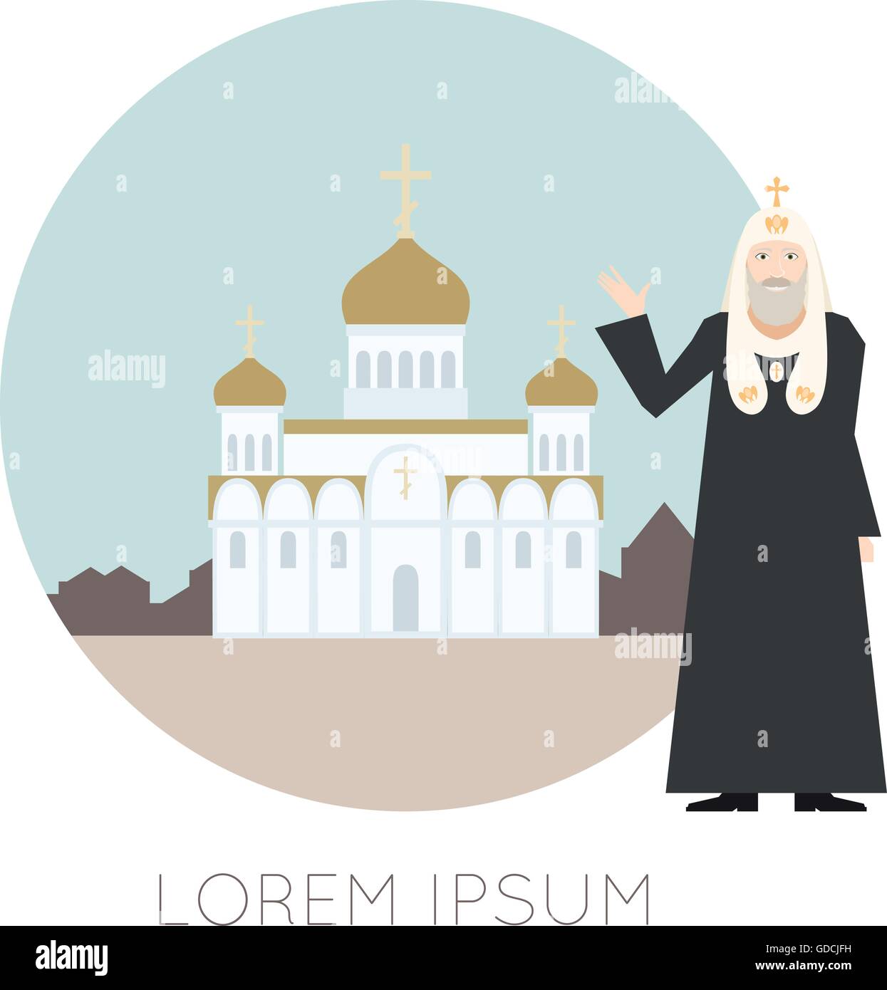 White greek orthodox Stock Vector Images - Alamy