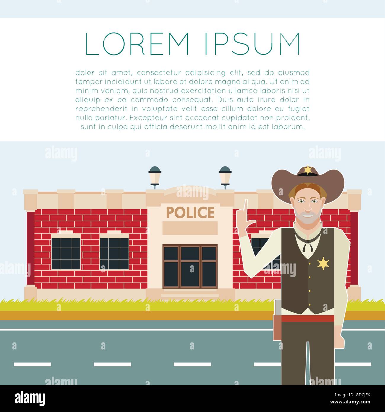 Police department banner2 Stock Vector Image & Art - Alamy