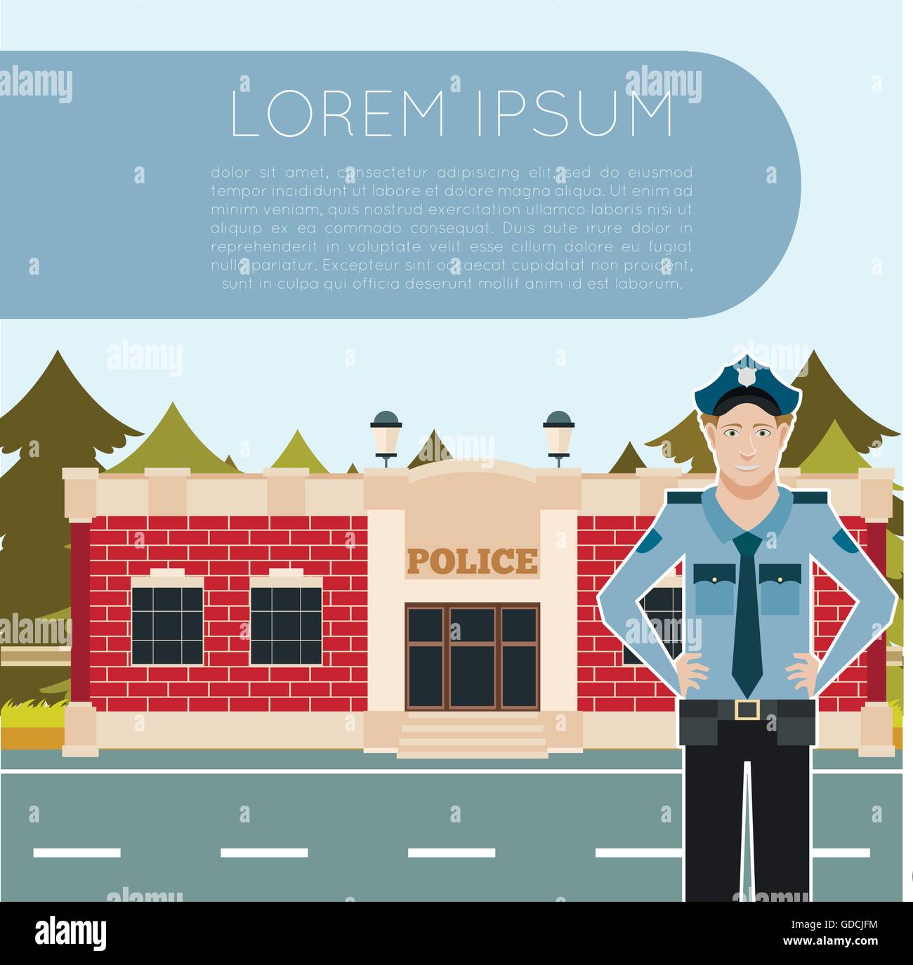 Police department banner7 Stock Vector Image & Art - Alamy