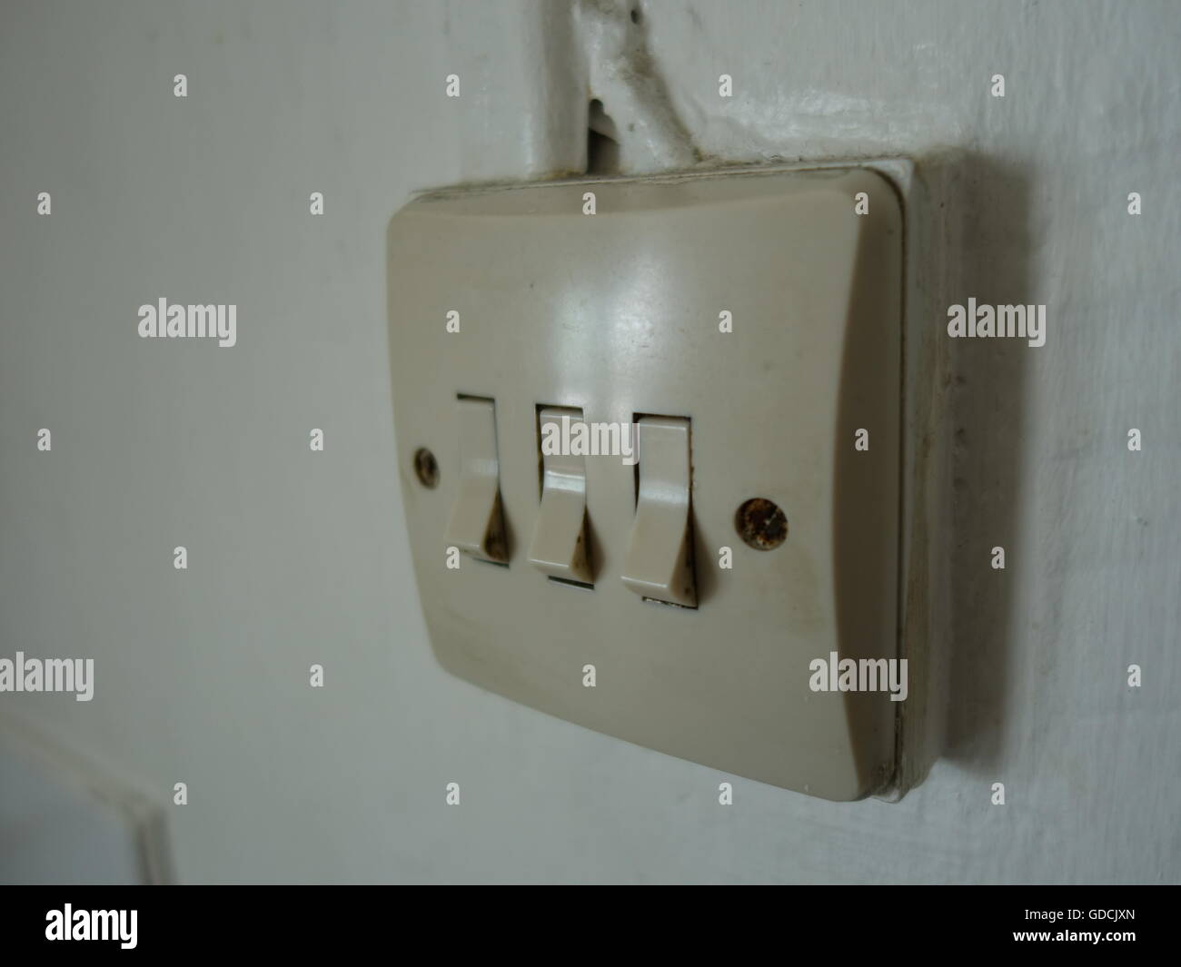 An old Light switch Stock Photo - Alamy