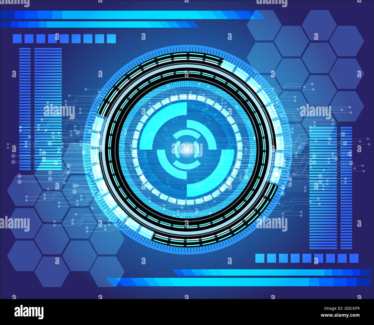 Blue technology background design illustration Stock Photo - Alamy