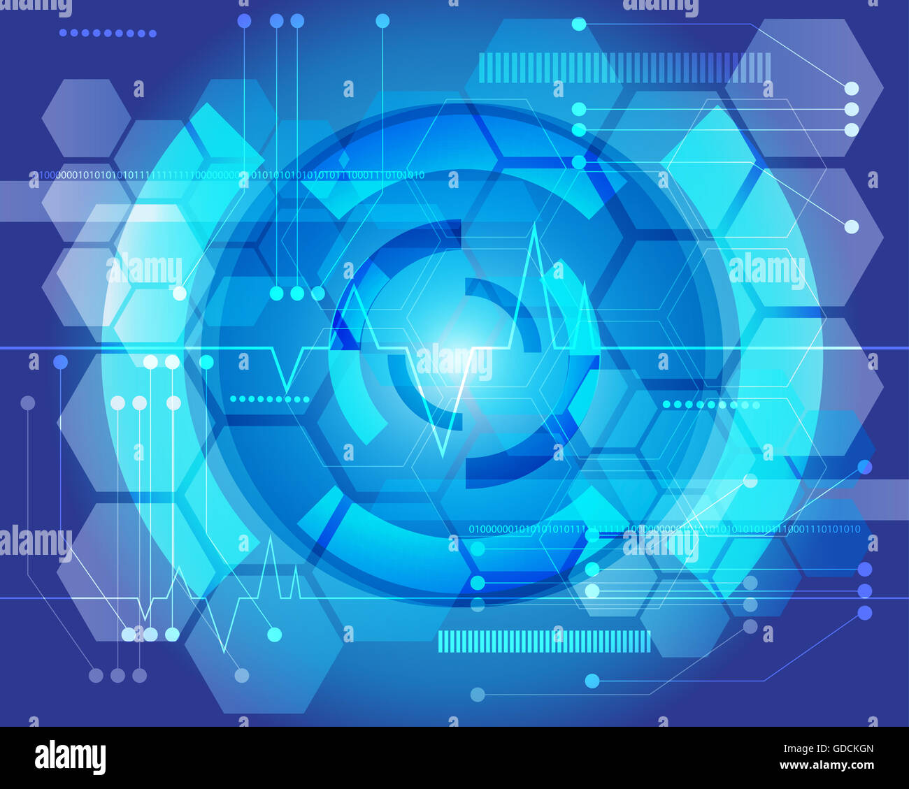 Blue technology background hi-res stock photography and images - Alamy