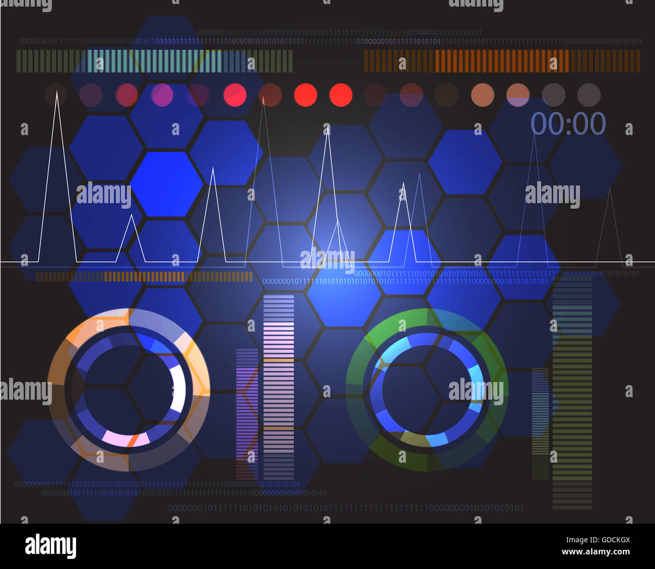 Technology digital background design illustration Stock Photo - Alamy