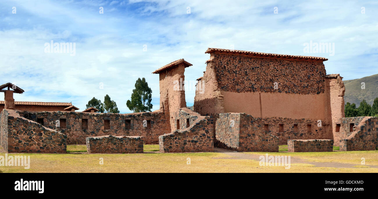 CUSCO, PERU - JUNE 06, 2016: Historical ruins of a fort and church of ...