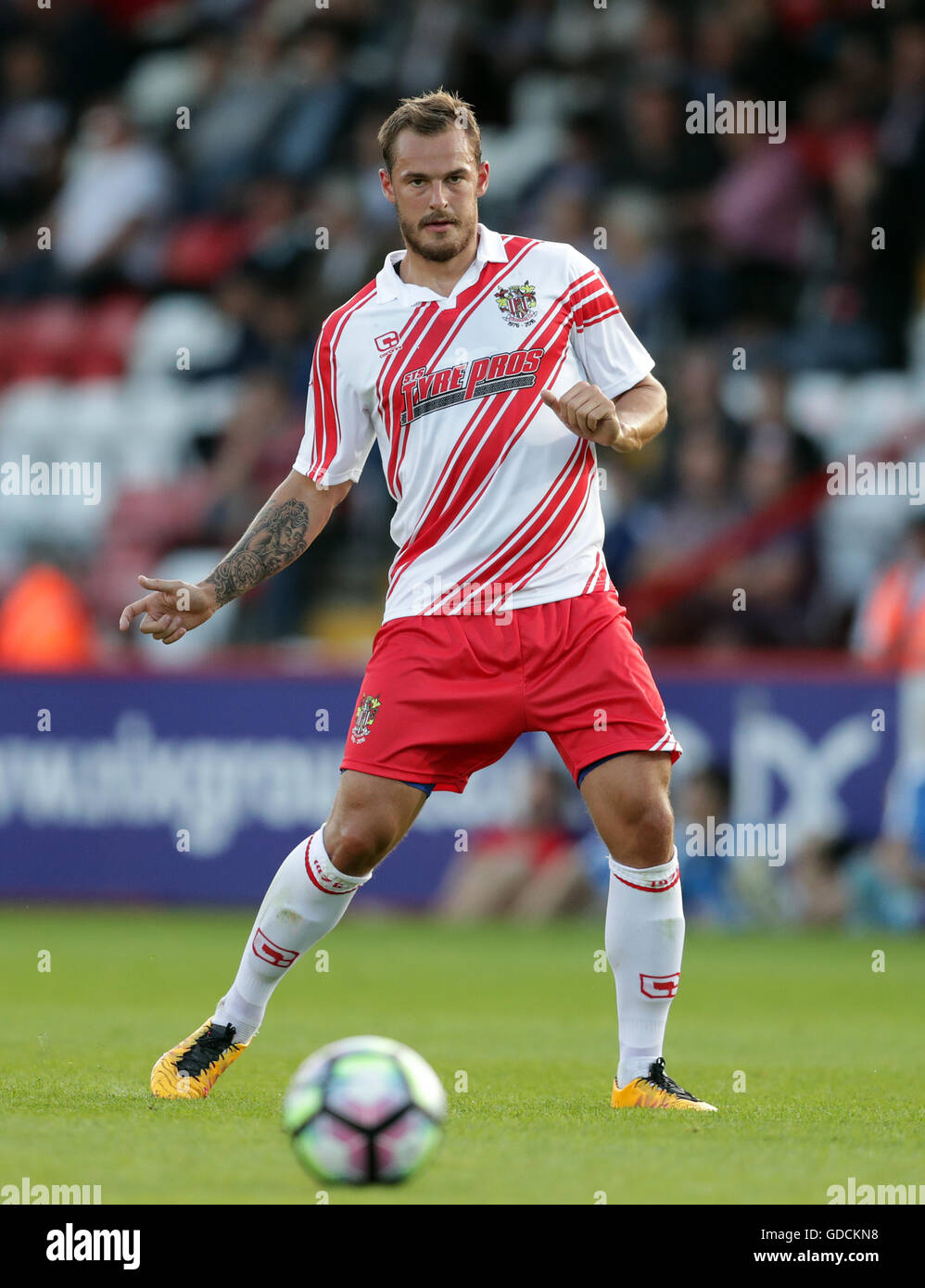 Stevenage's Luke Wilkinson during a pre-season friendly at the Lamex ...