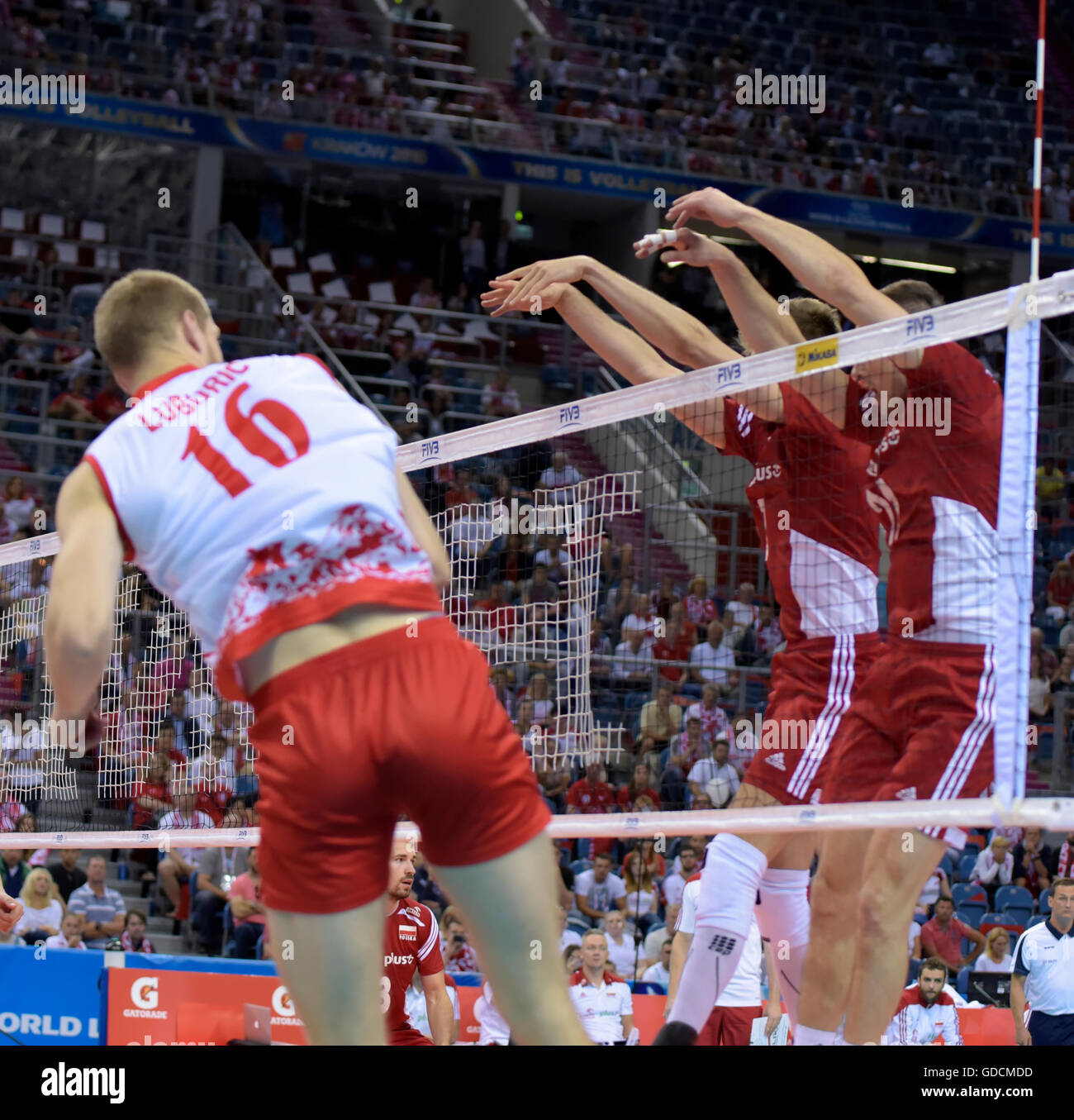 Krakow, Poland. 14th July, 2016. Drazen Luburic from Serbian National ...
