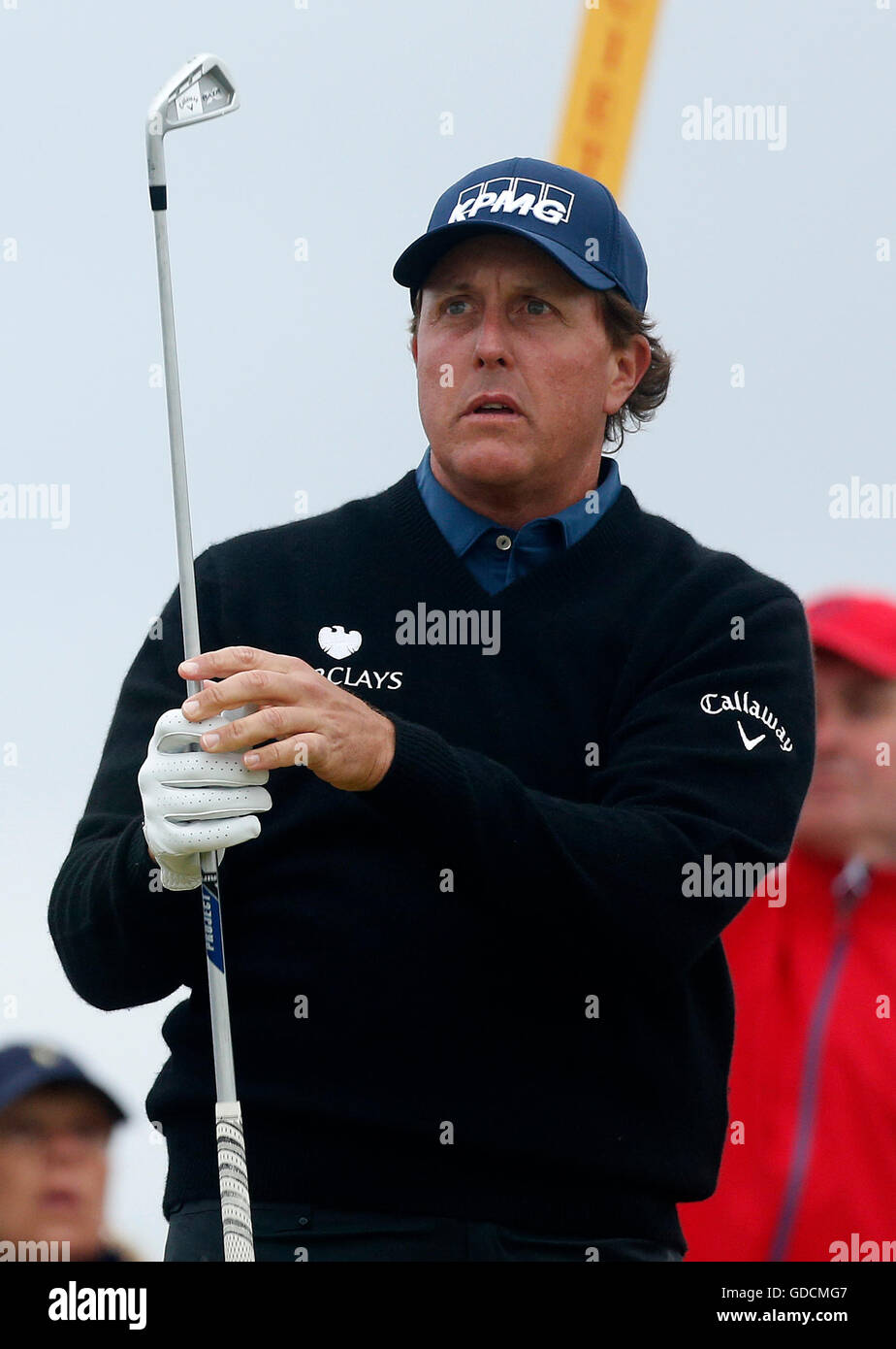 USA's Phil Mickelson on the 6th during day two of The Open Championship ...