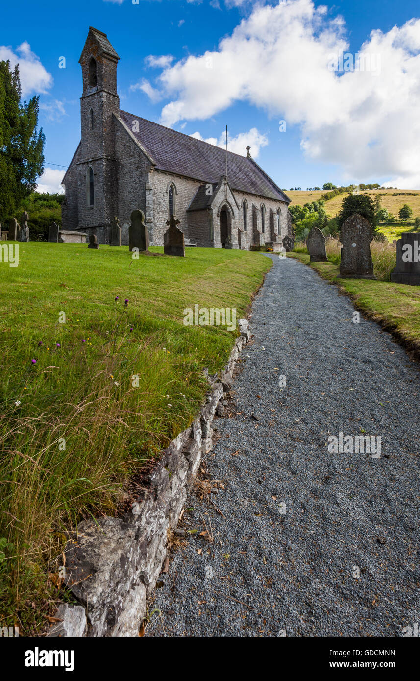 St John the EVangelist Church, Newcastle on Clun, Shropshire Stock ...