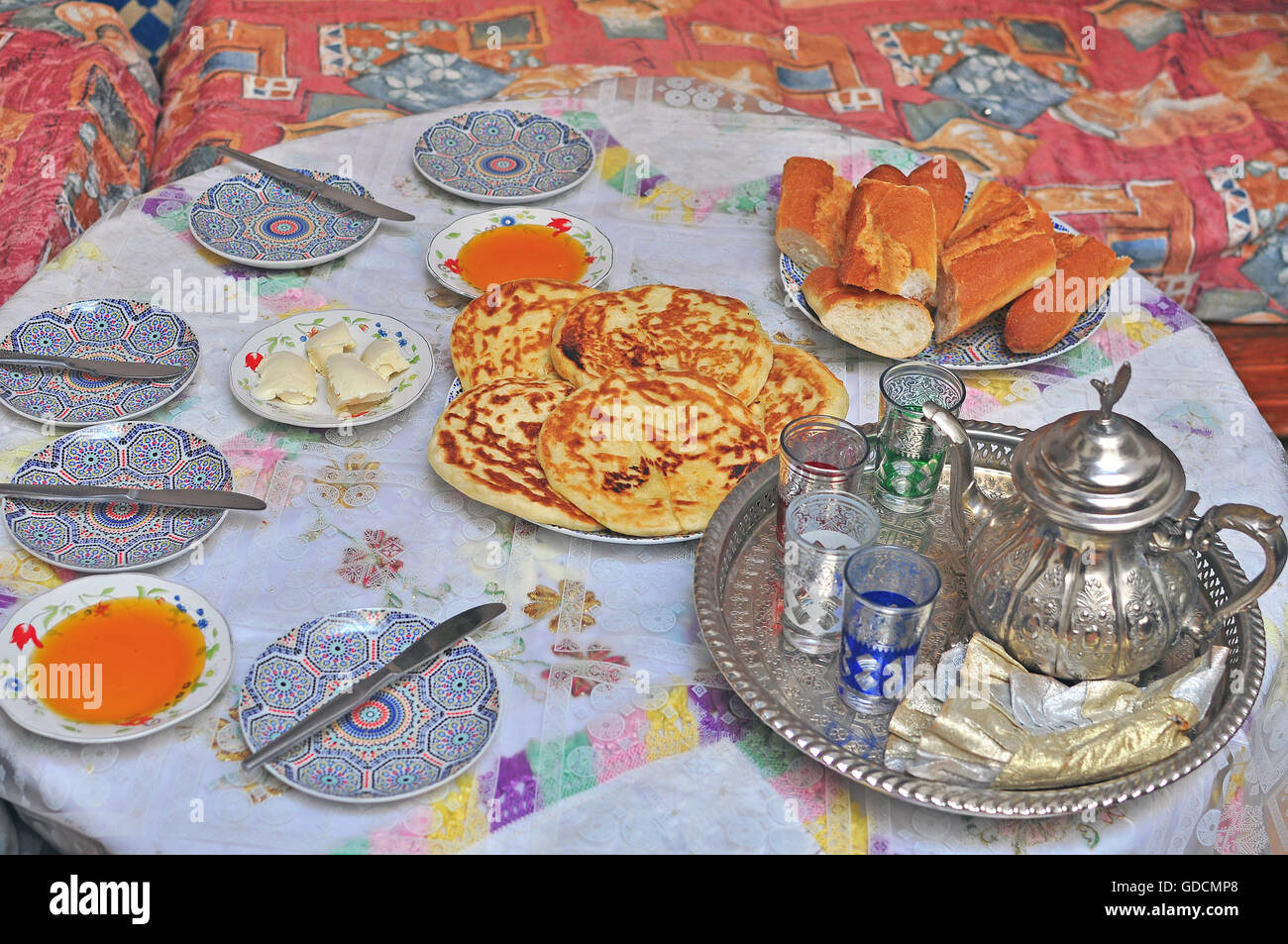 Traditional marrocan breakfast Stock Photo - Alamy