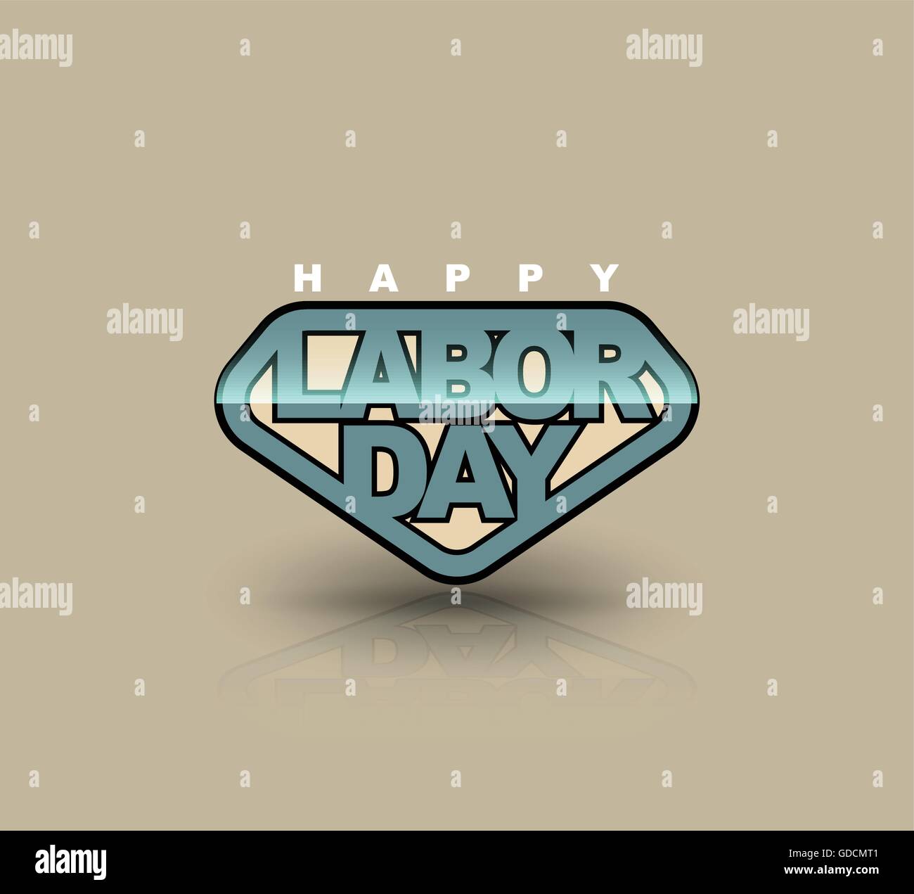 Happy Labor day badge tag banner. Vector illustration. Can use for ...