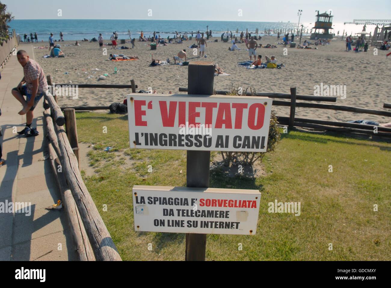 Waterfront ostia lido beach rome hi-res stock photography and images ...