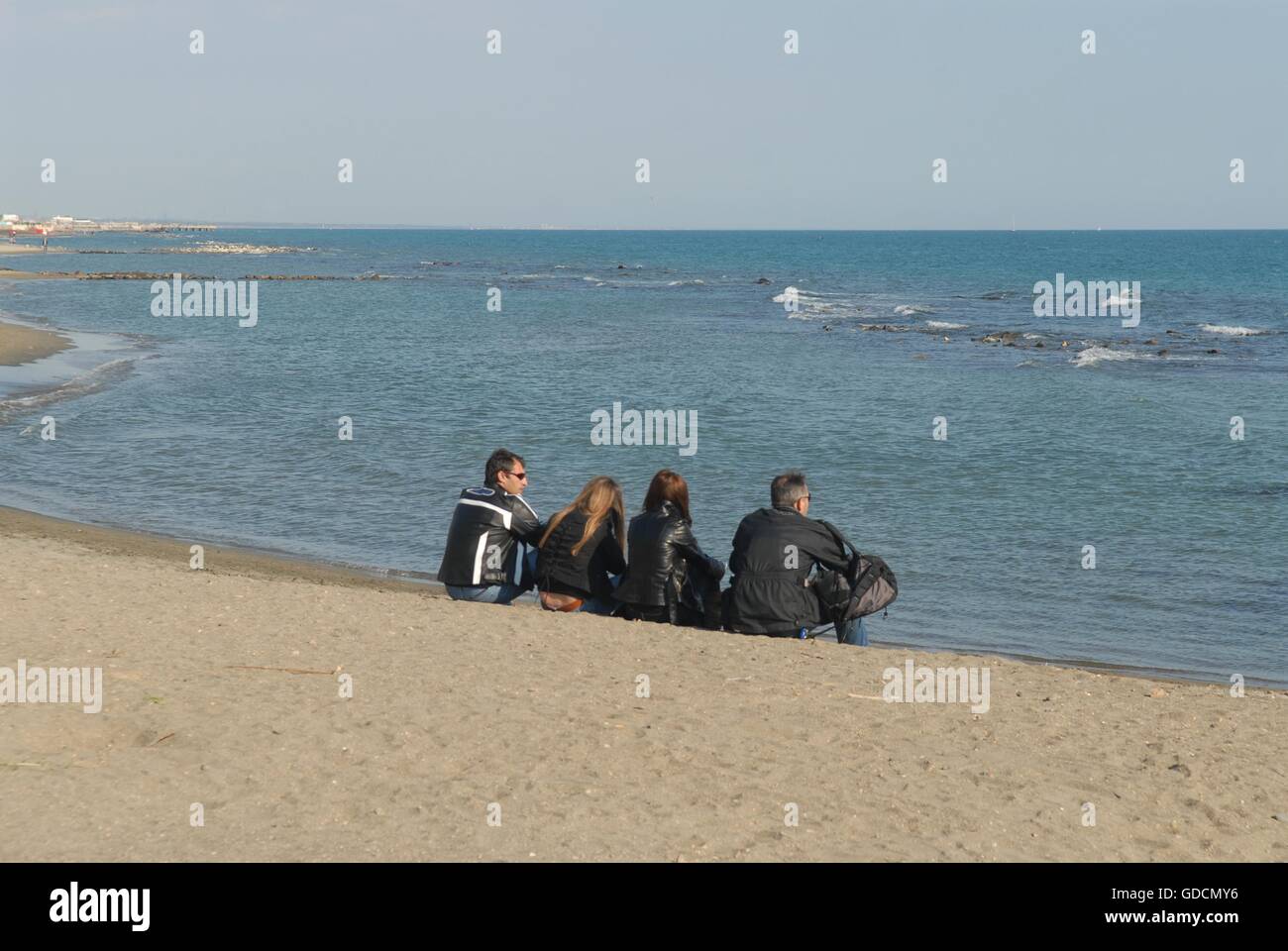 waterfront of Ostia Lido, the beach of Rome town (Italy Stock Photo - Alamy