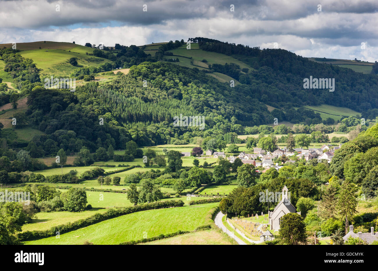 Shropshire border with wales hi-res stock photography and images - Alamy