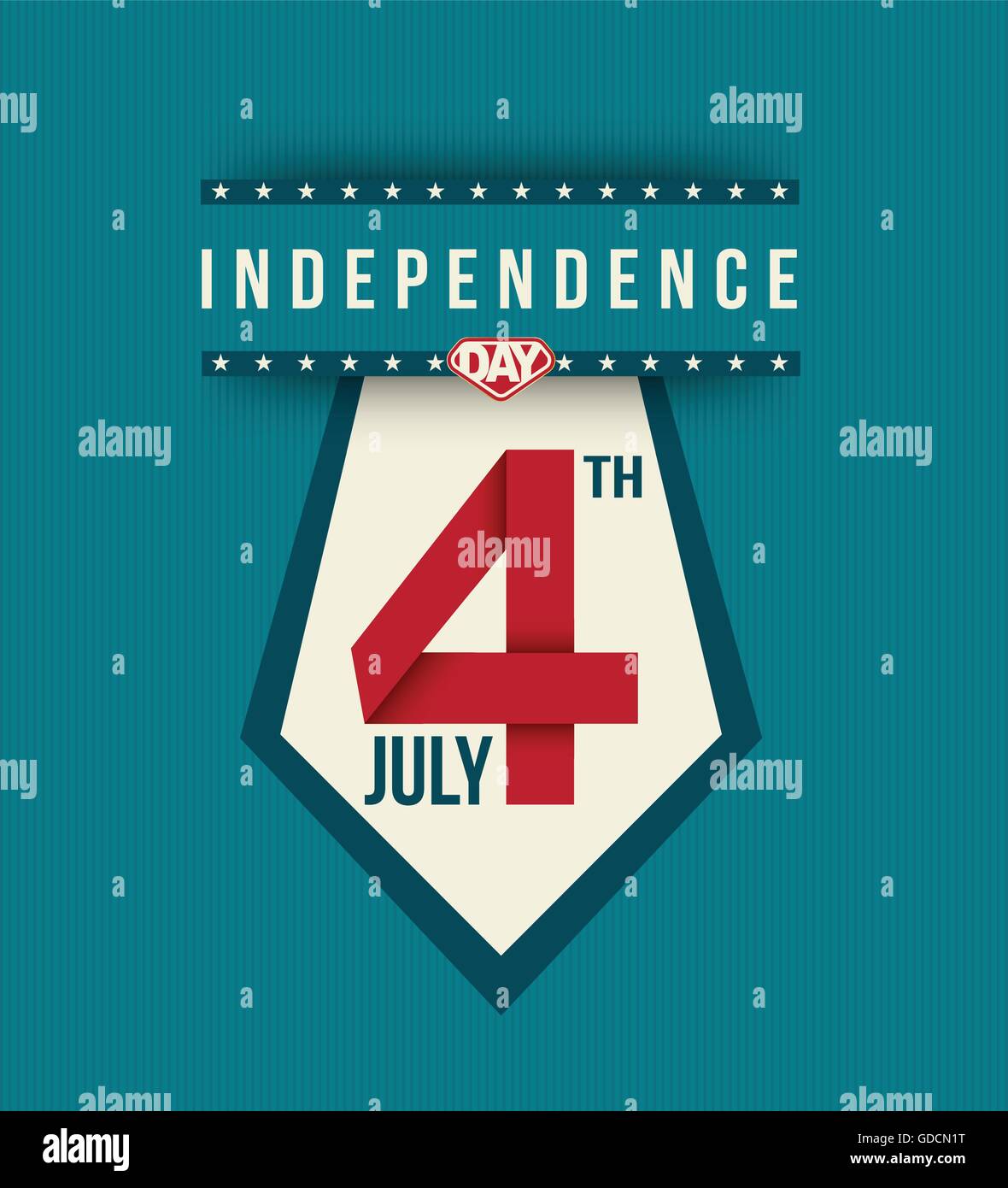 fourth of july independence day tag banner. Vector illustration. Can ...
