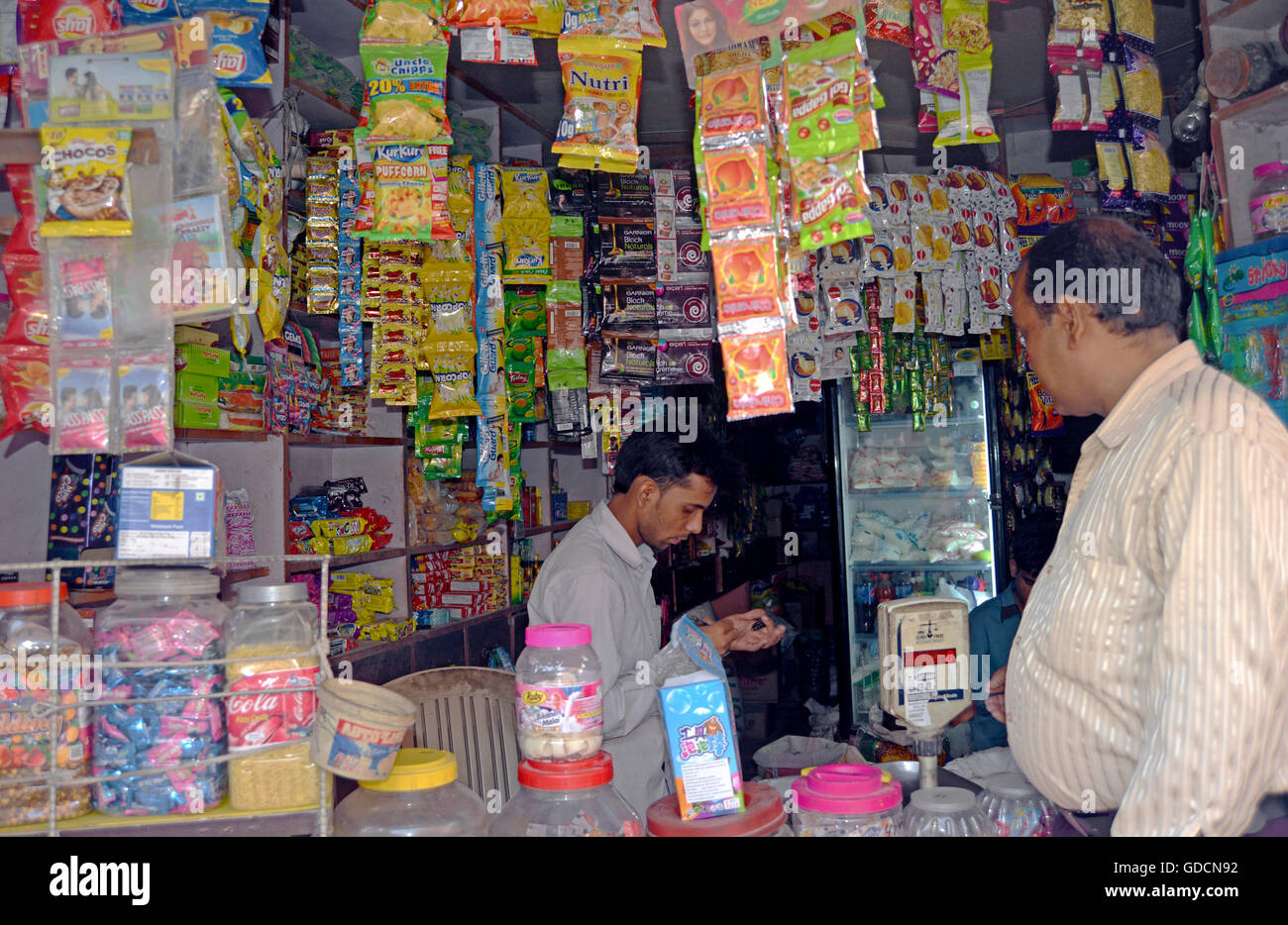 Grocery Shop - Indian shop stall Stock Photo - Alamy