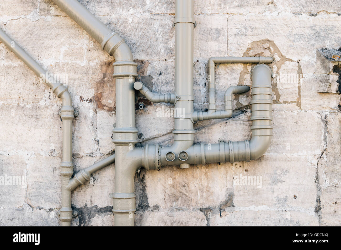 Old drainage pipes hi-res stock photography and images - Alamy