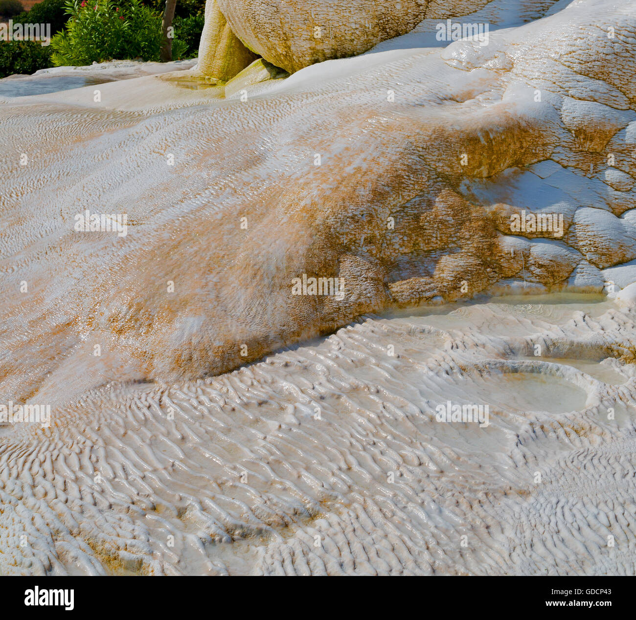 unique abstract in pamukkale turkey asia the old calcium bath and ...