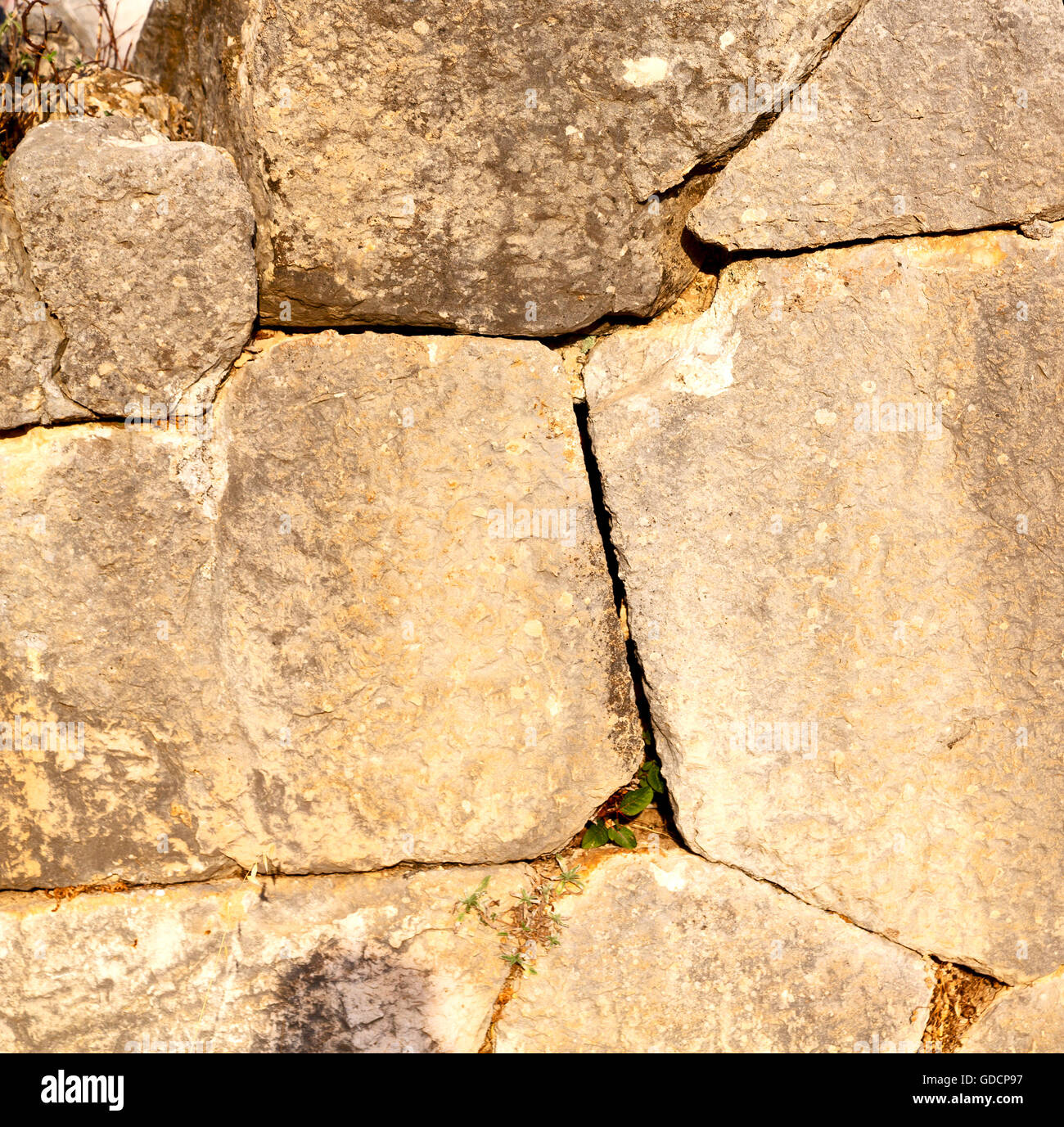 step brick in greece old wall and texture material the background Stock ...