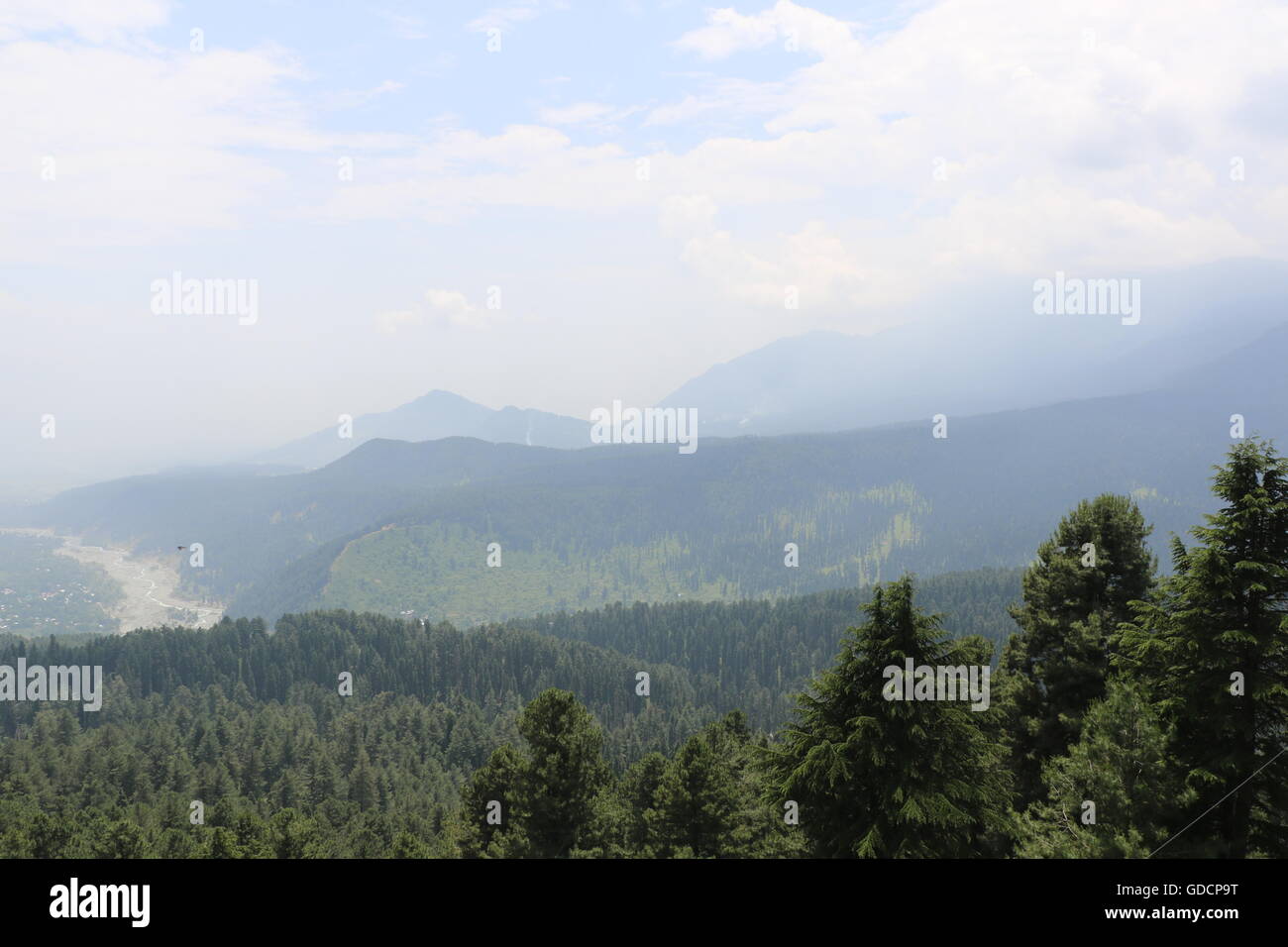 Srinagar, India - June 18, 2016: Aerial view of Srinagar, largest city ...