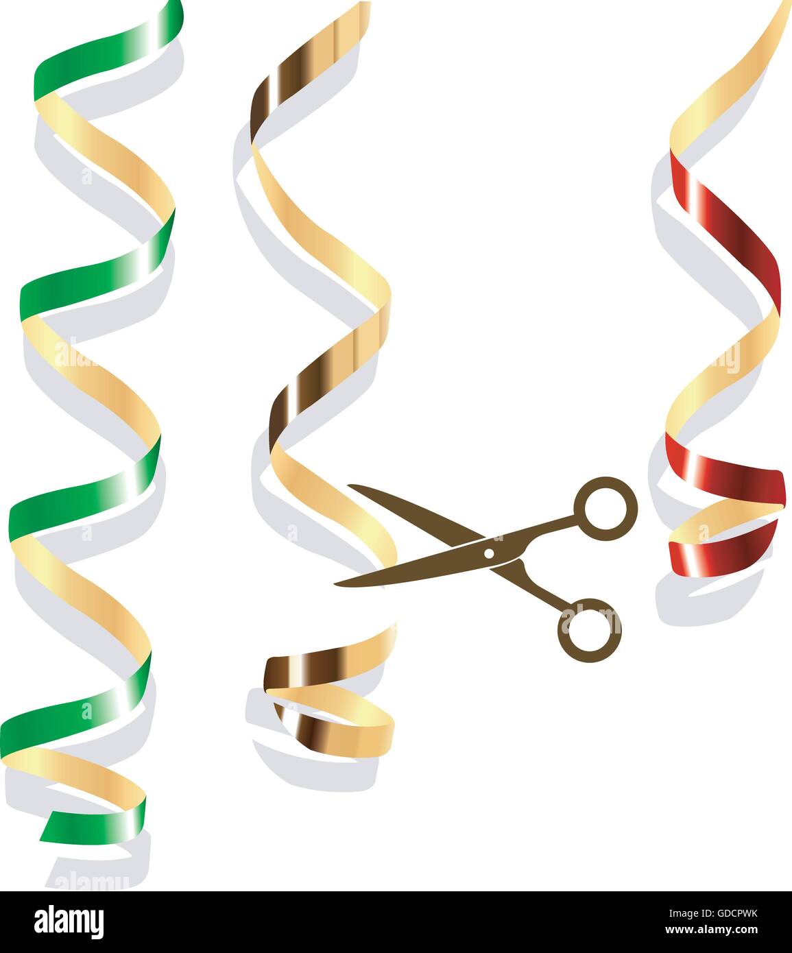 Colorful streamer confetti on Stock Vector Images - Alamy