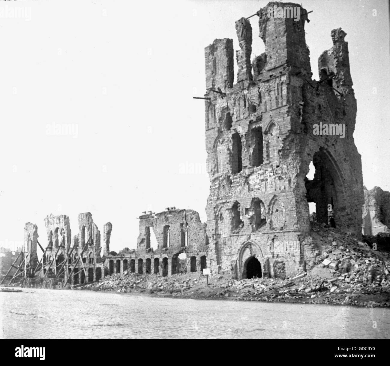 Scenes at the end of the 1st World War c1918/1919 The devastation of ...