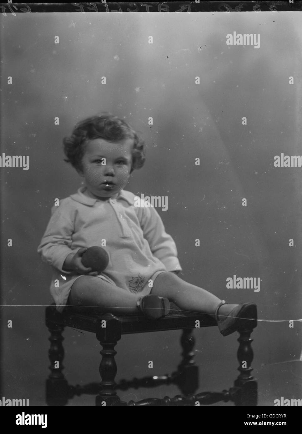 Baby Girl Portrait name of Ratcliffe c 1925. Photograph by Tony Henshaw ...