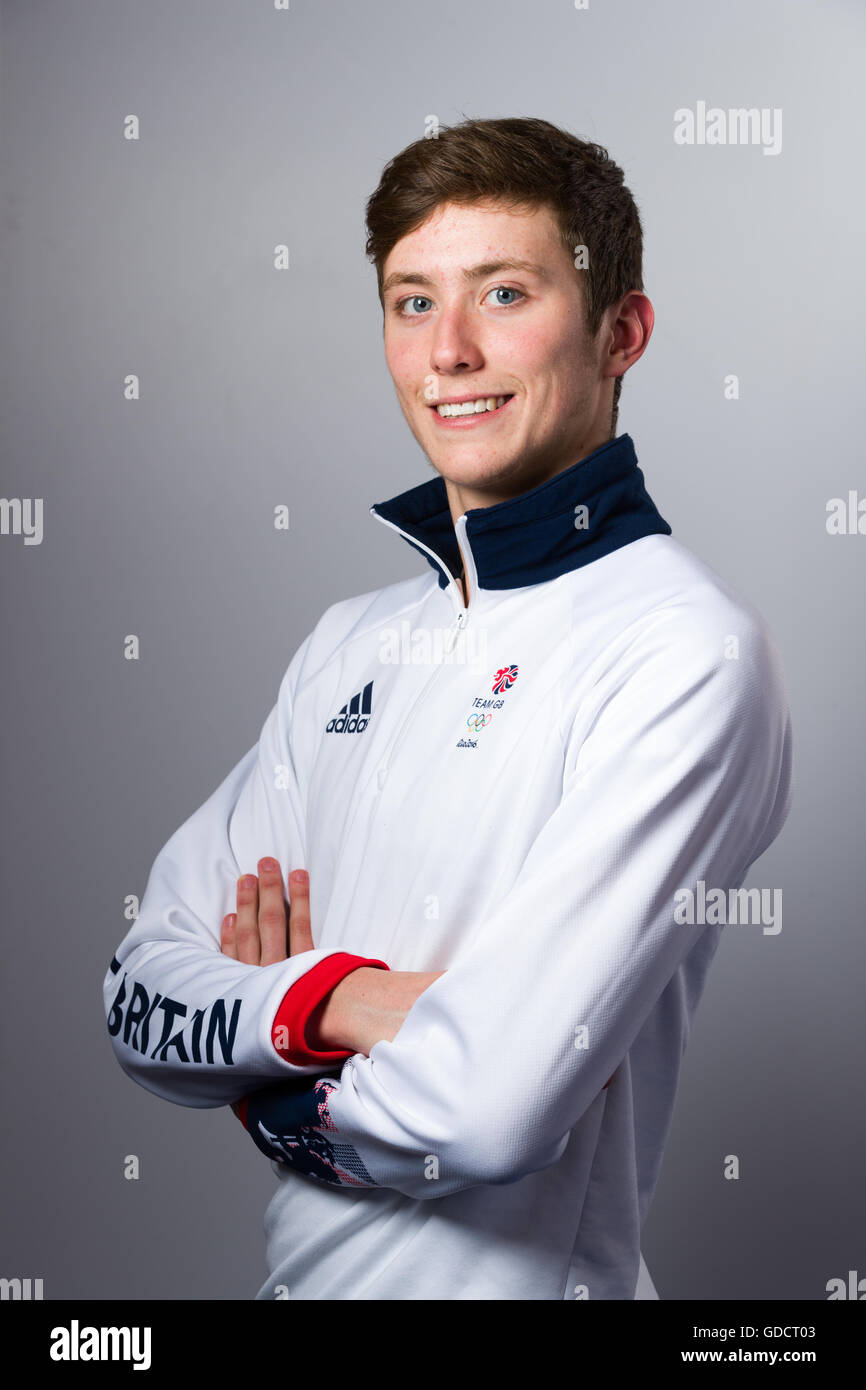 Cameron Kurle during the Team GB Kitting Out session at the NEC ...