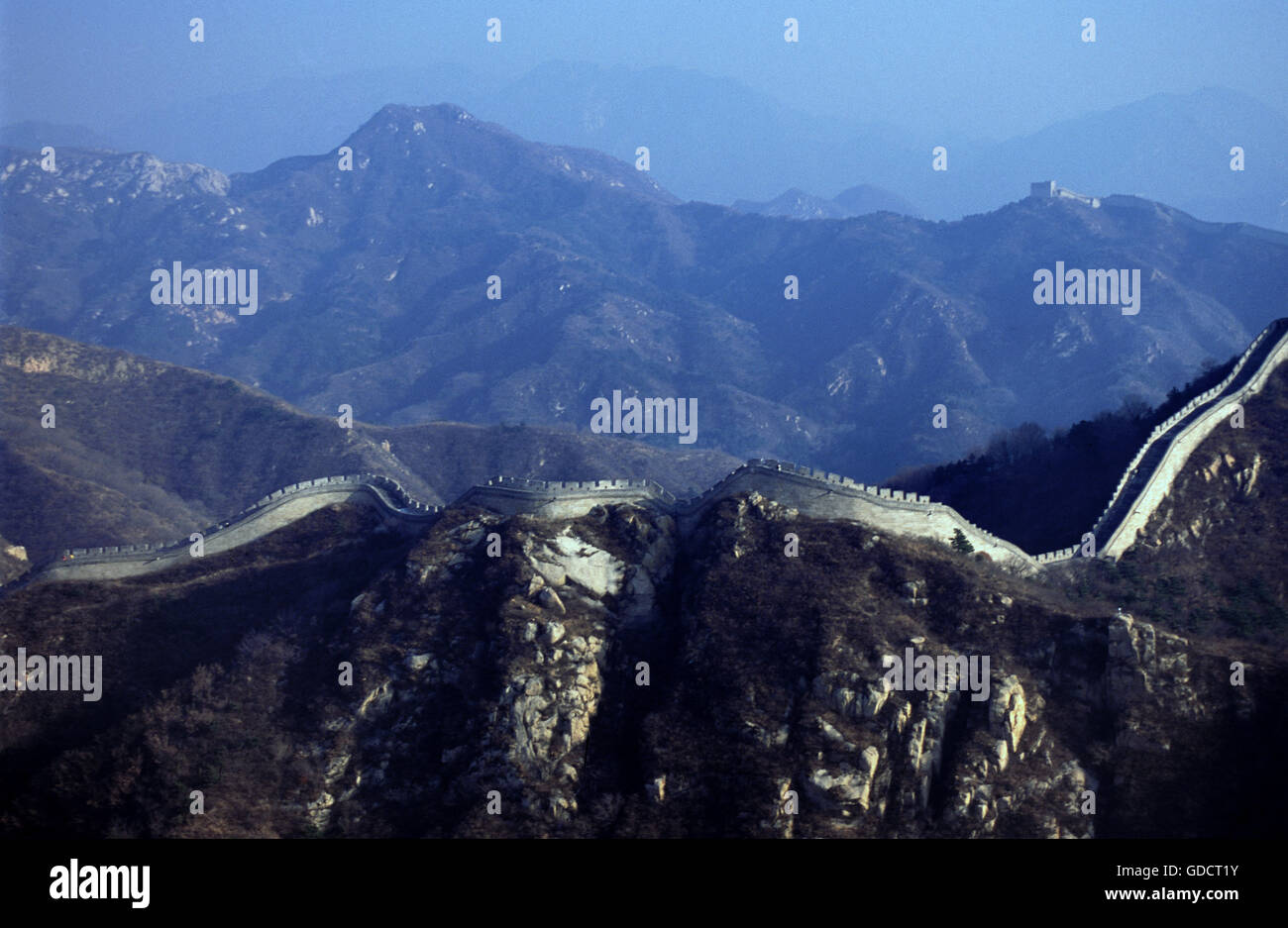 The Badaling section of the Great Wall of China. Northwest of Beijing ...