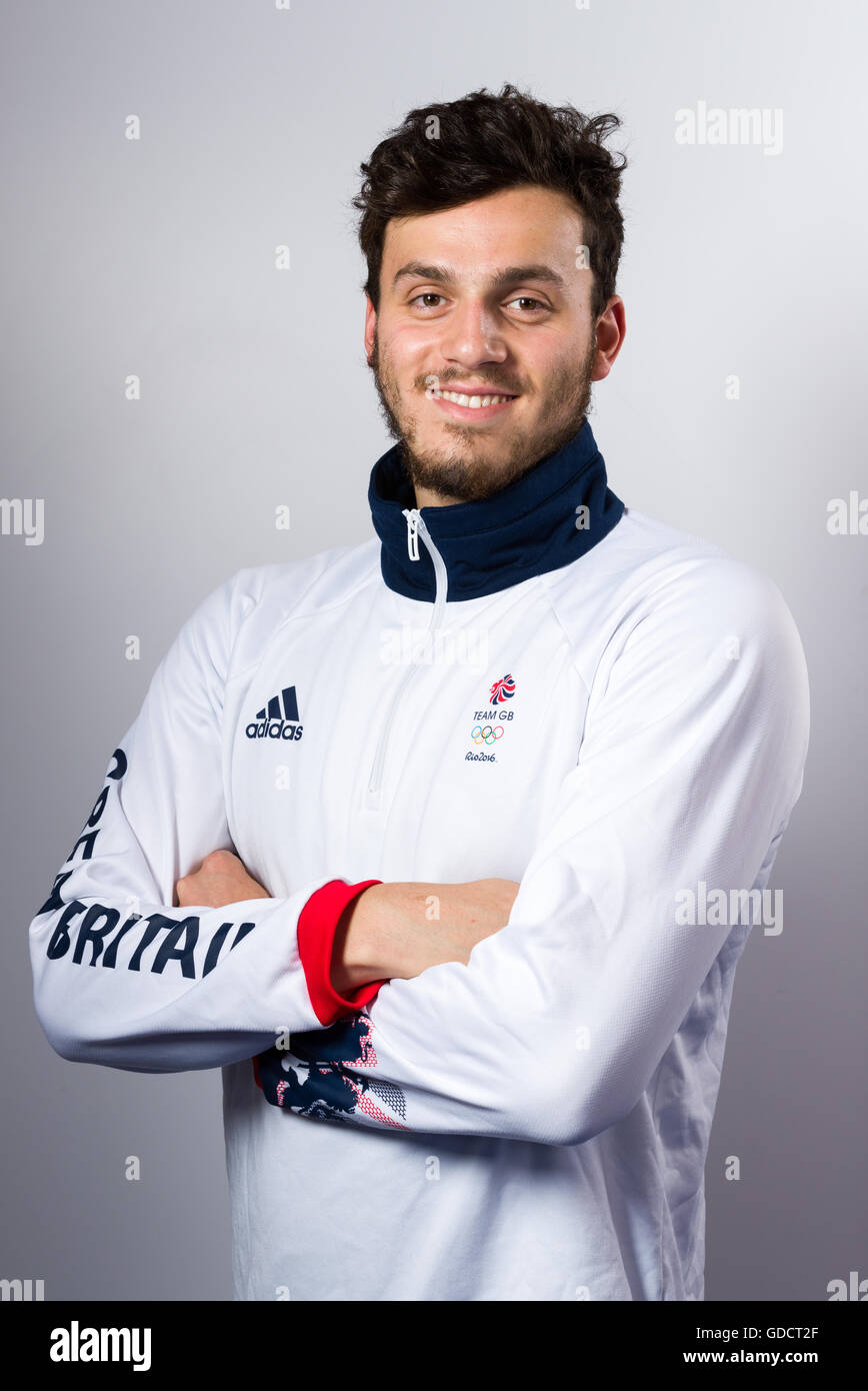 James Guy during the Team GB Kitting Out session at the NEC, Birmingham ...