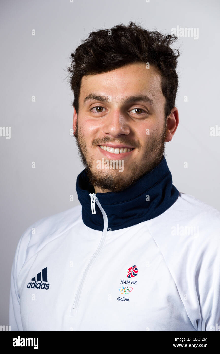 James Guy during the Team GB Kitting Out session at the NEC, Birmingham ...
