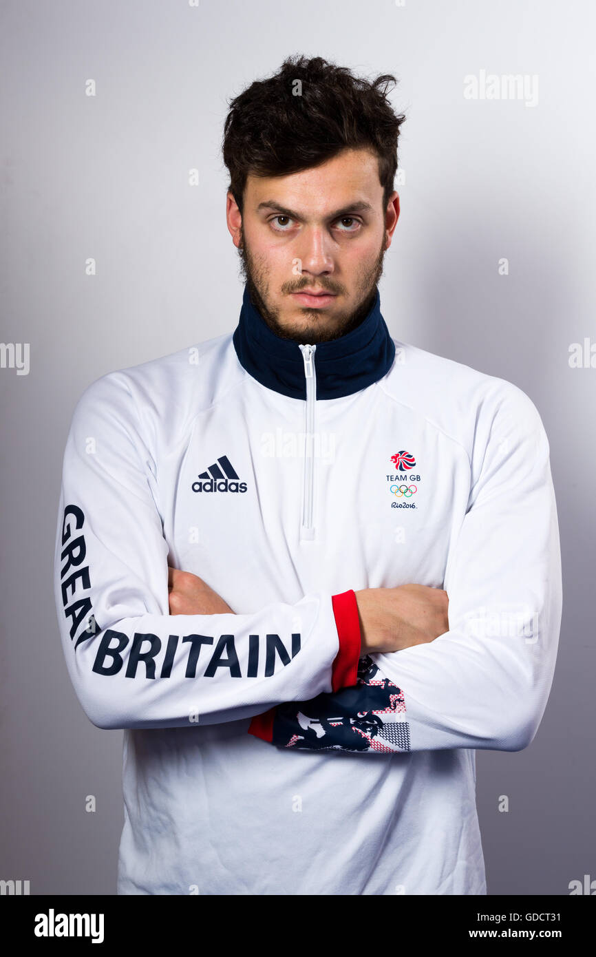 James Guy during the Team GB Kitting Out session at the NEC, Birmingham ...