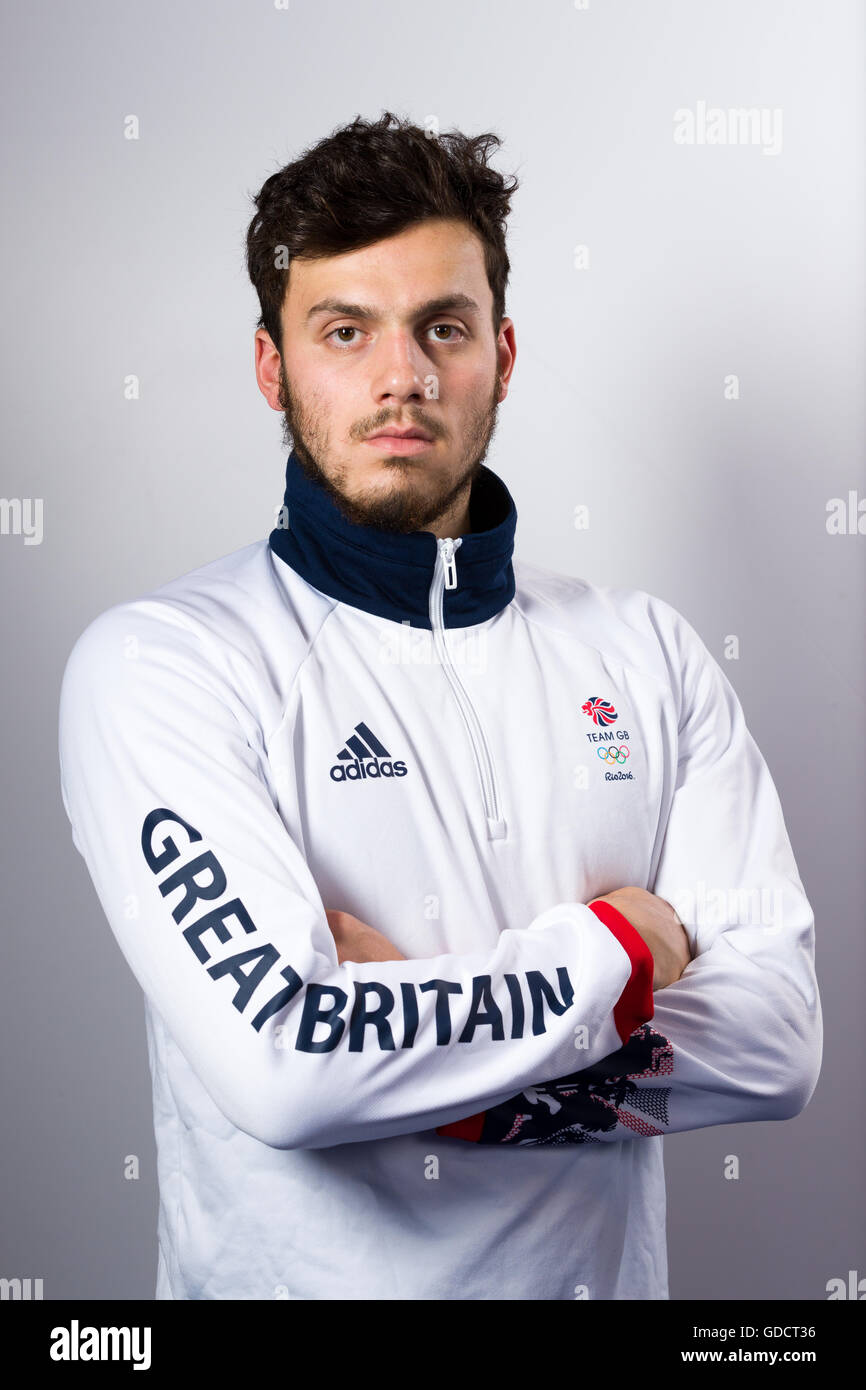 James Guy during the Team GB Kitting Out session at the NEC, Birmingham ...