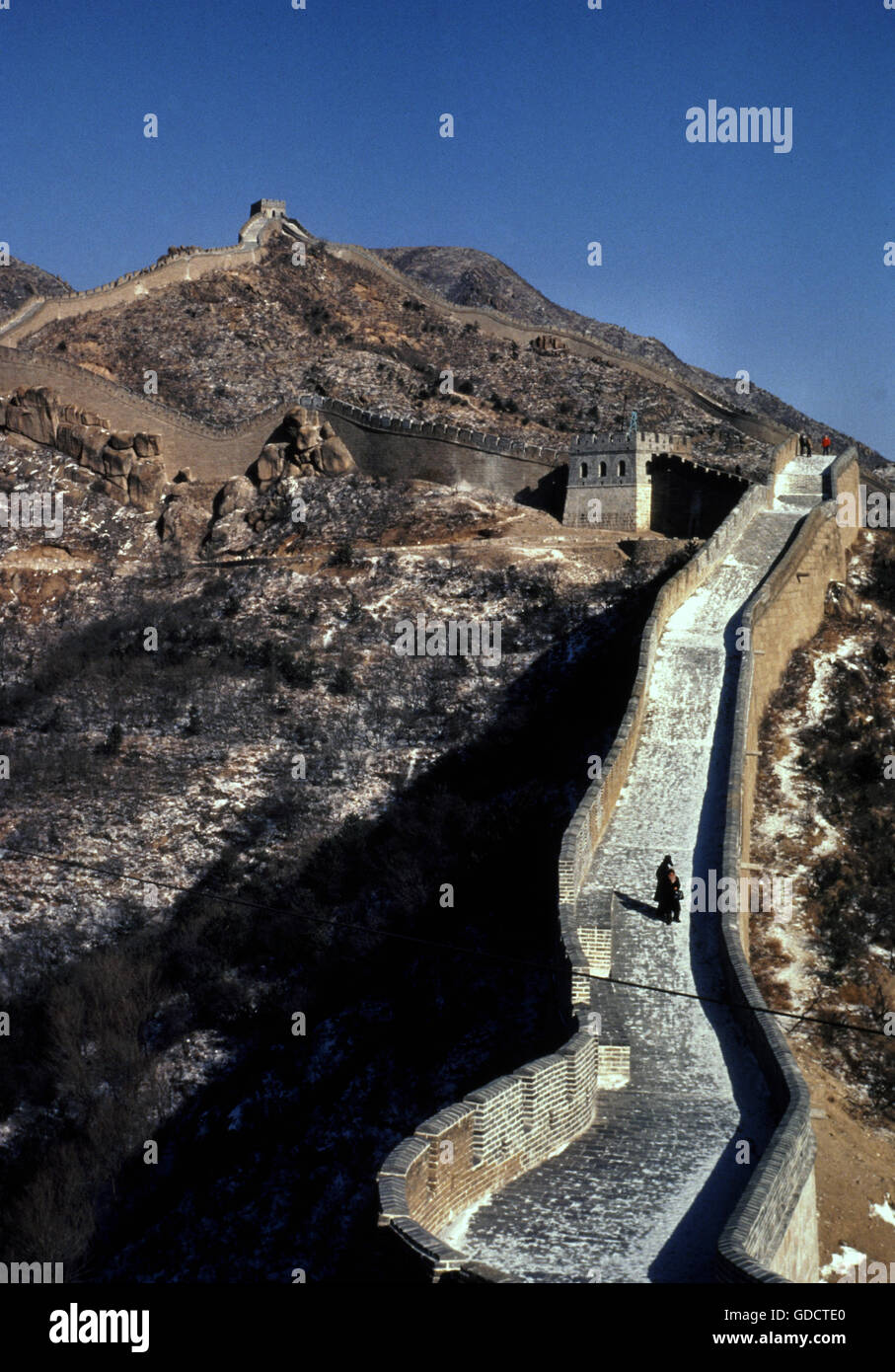 The Badaling section of the Great Wall of China. Northwest of Beijing ...
