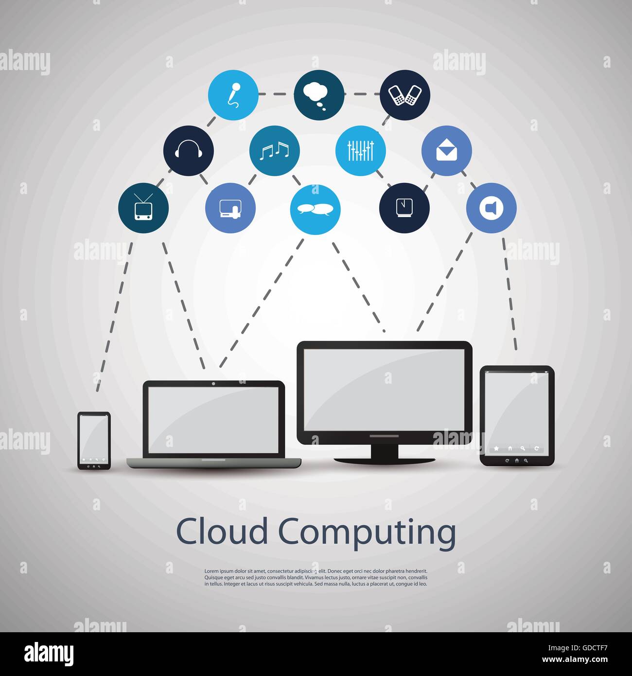 Cloud Computing Concept Stock Vector Image & Art - Alamy