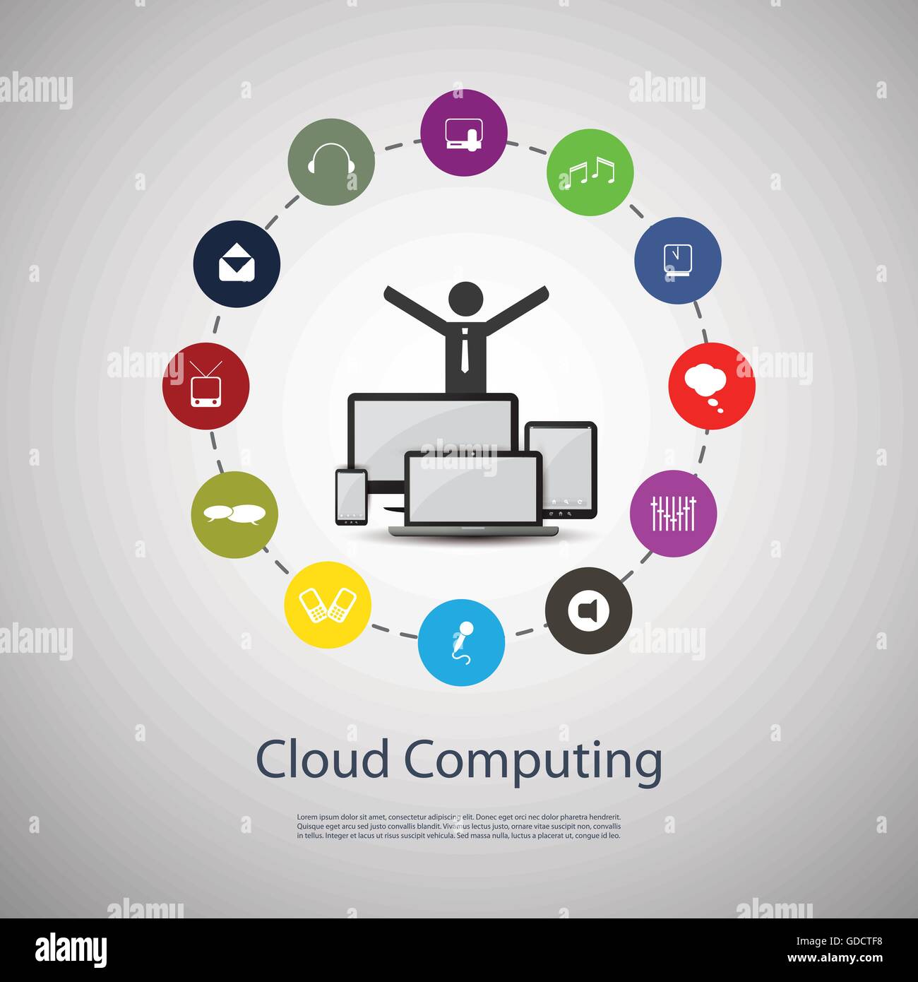 Cloud Computing Concept Stock Vector Image & Art - Alamy