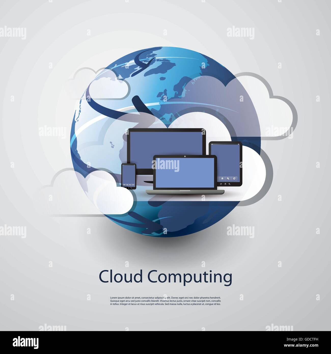 Cloud Computing Concept Stock Vector Image & Art - Alamy