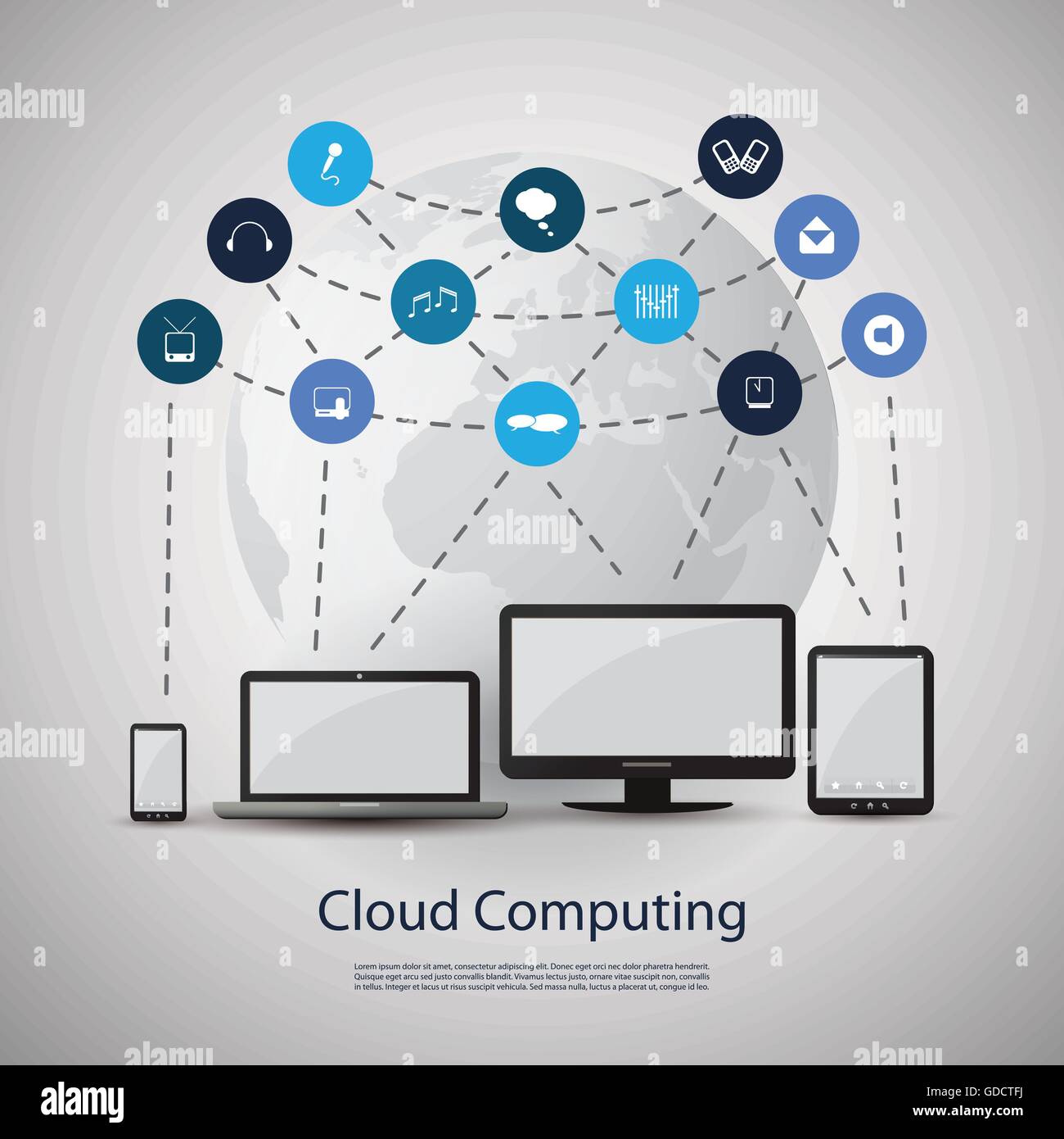 Cloud Computing Concept Stock Vector Image & Art - Alamy
